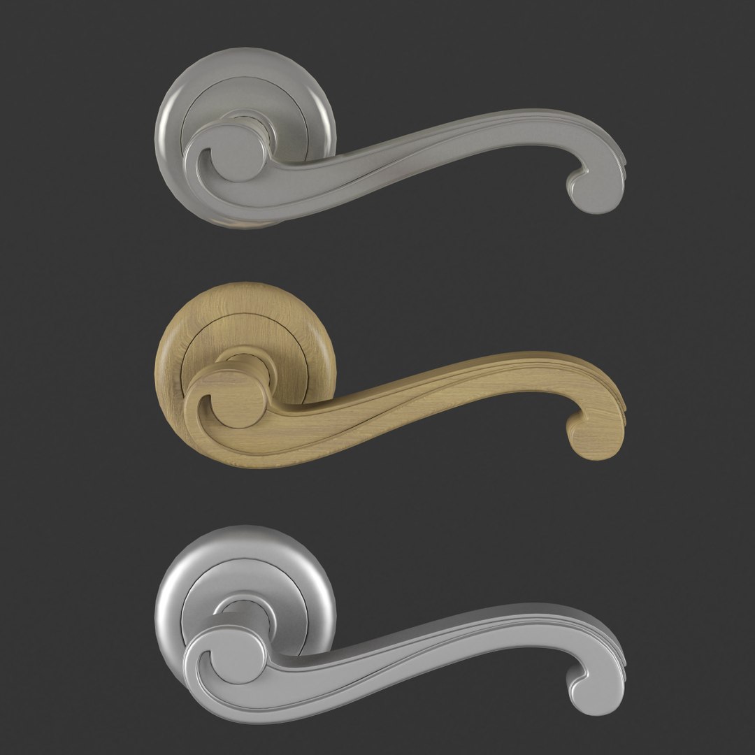 Free Door Handle : Po-int 3d Model