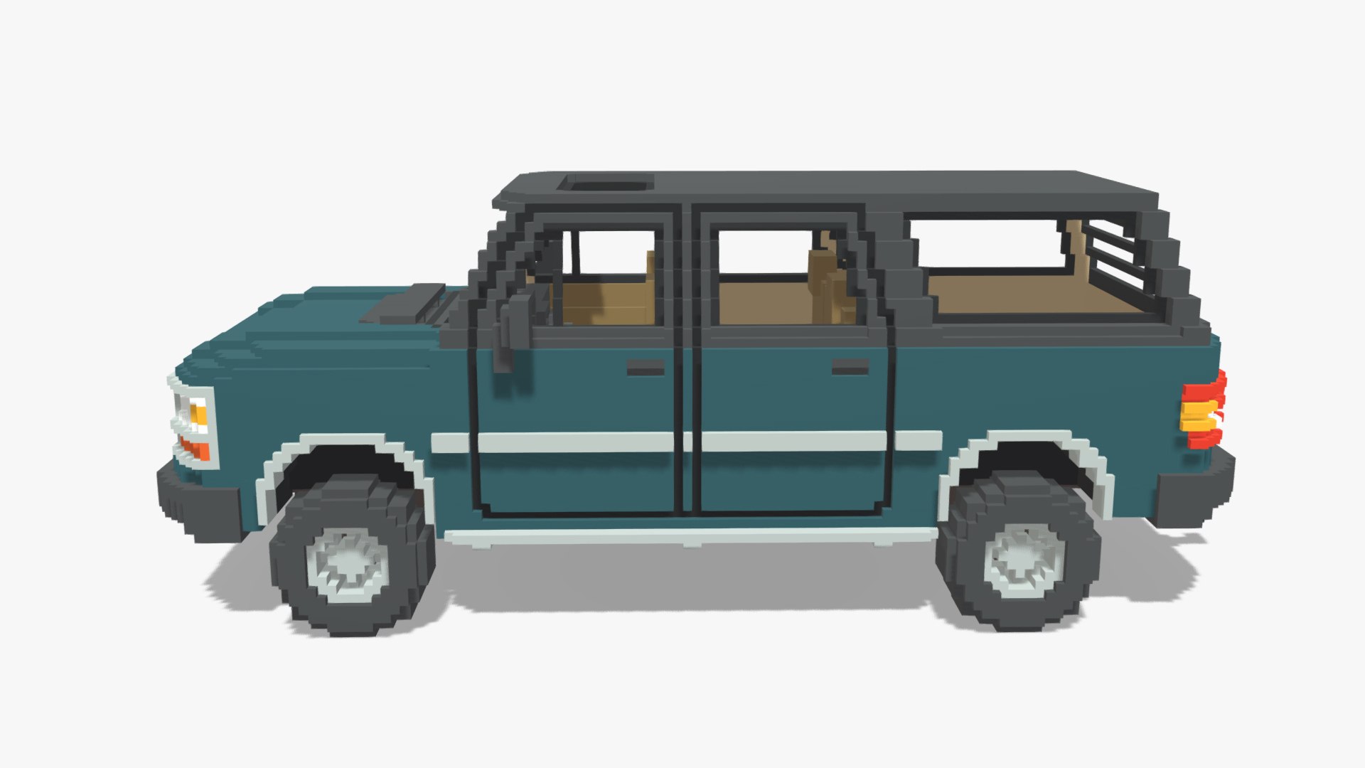 Voxel SUV 3D Model - TurboSquid 2309710