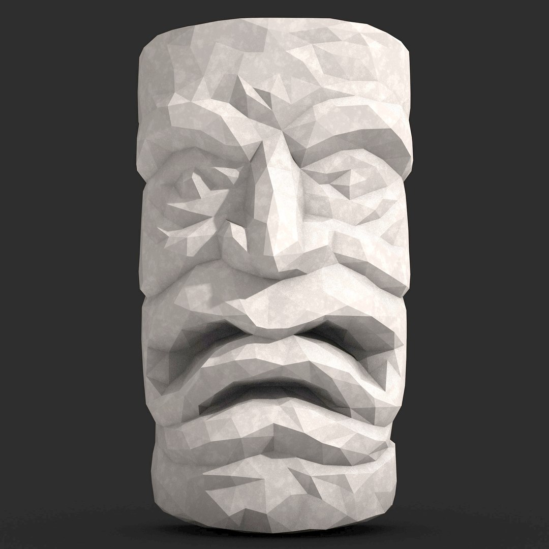 3D Tiki Totem Mask Low Poly 7 - TurboSquid 2301390