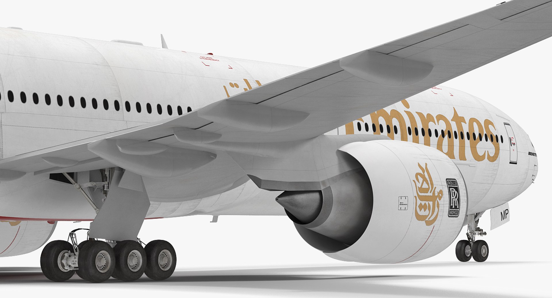 3d Model Boeing Emirates Airlines