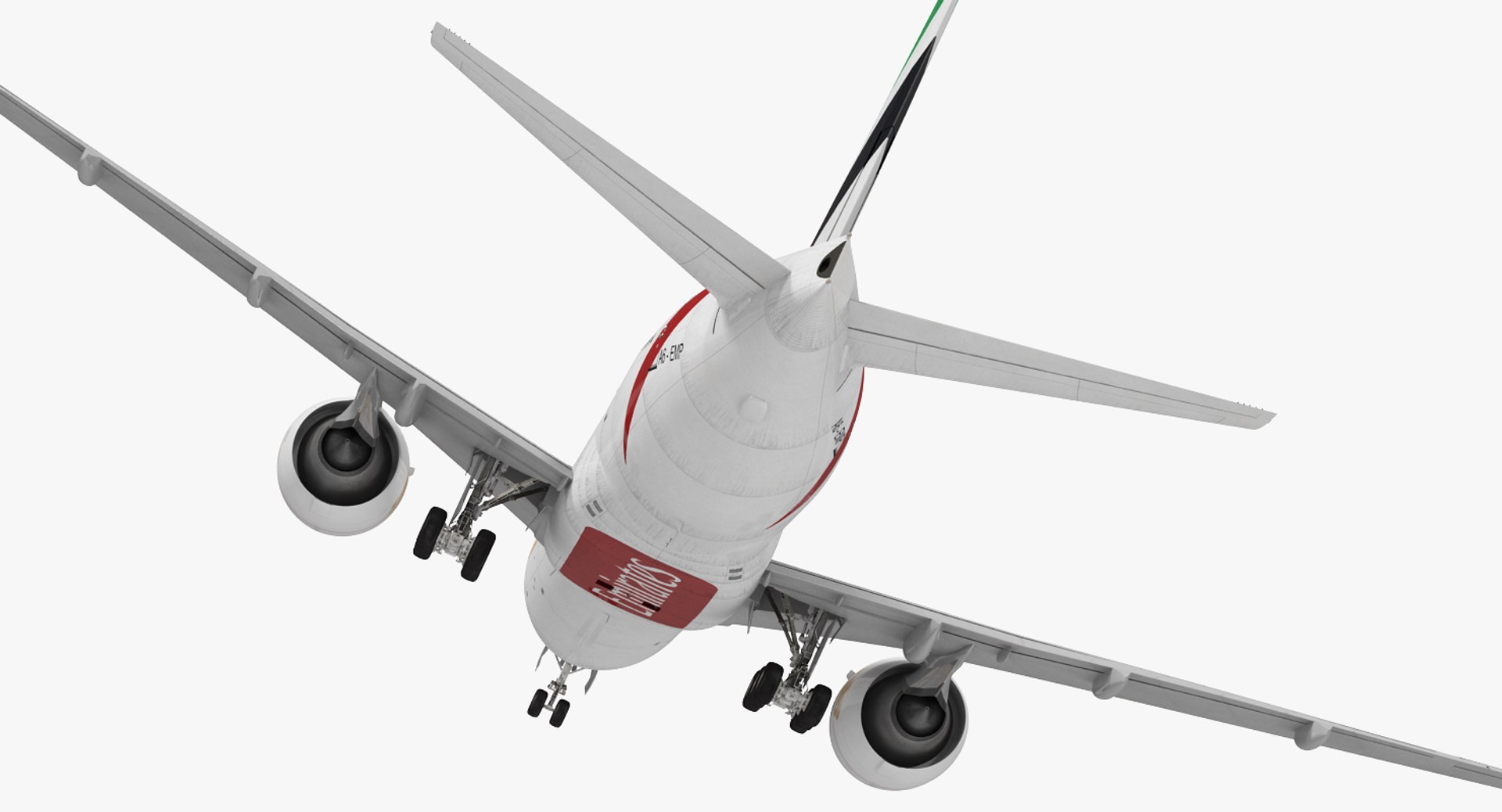 3d Model Boeing Emirates Airlines