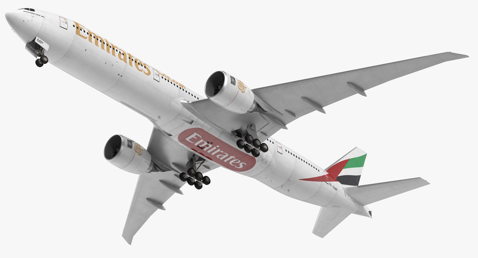 3d Model Boeing Emirates Airlines