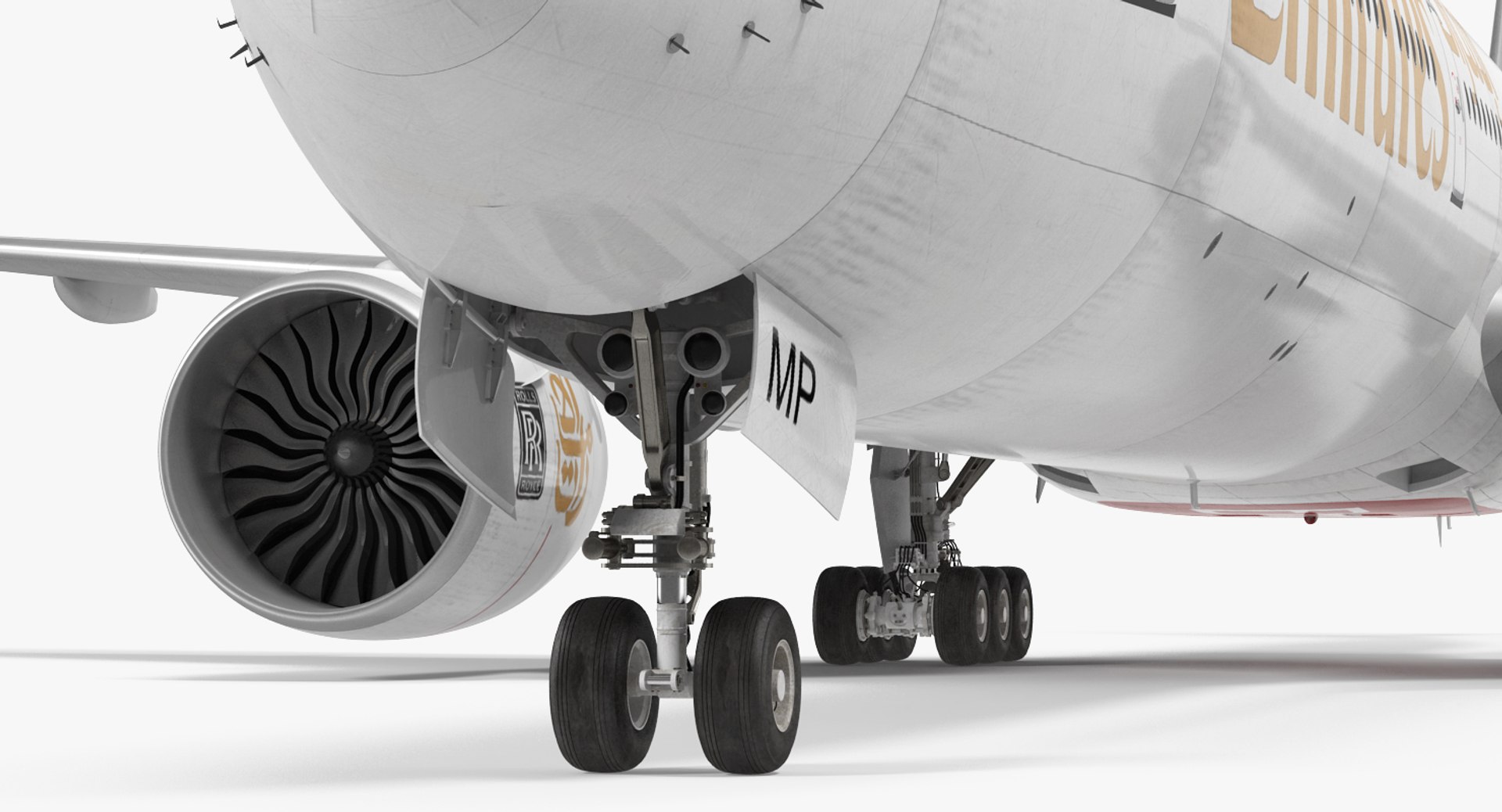 3d Model Boeing Emirates Airlines