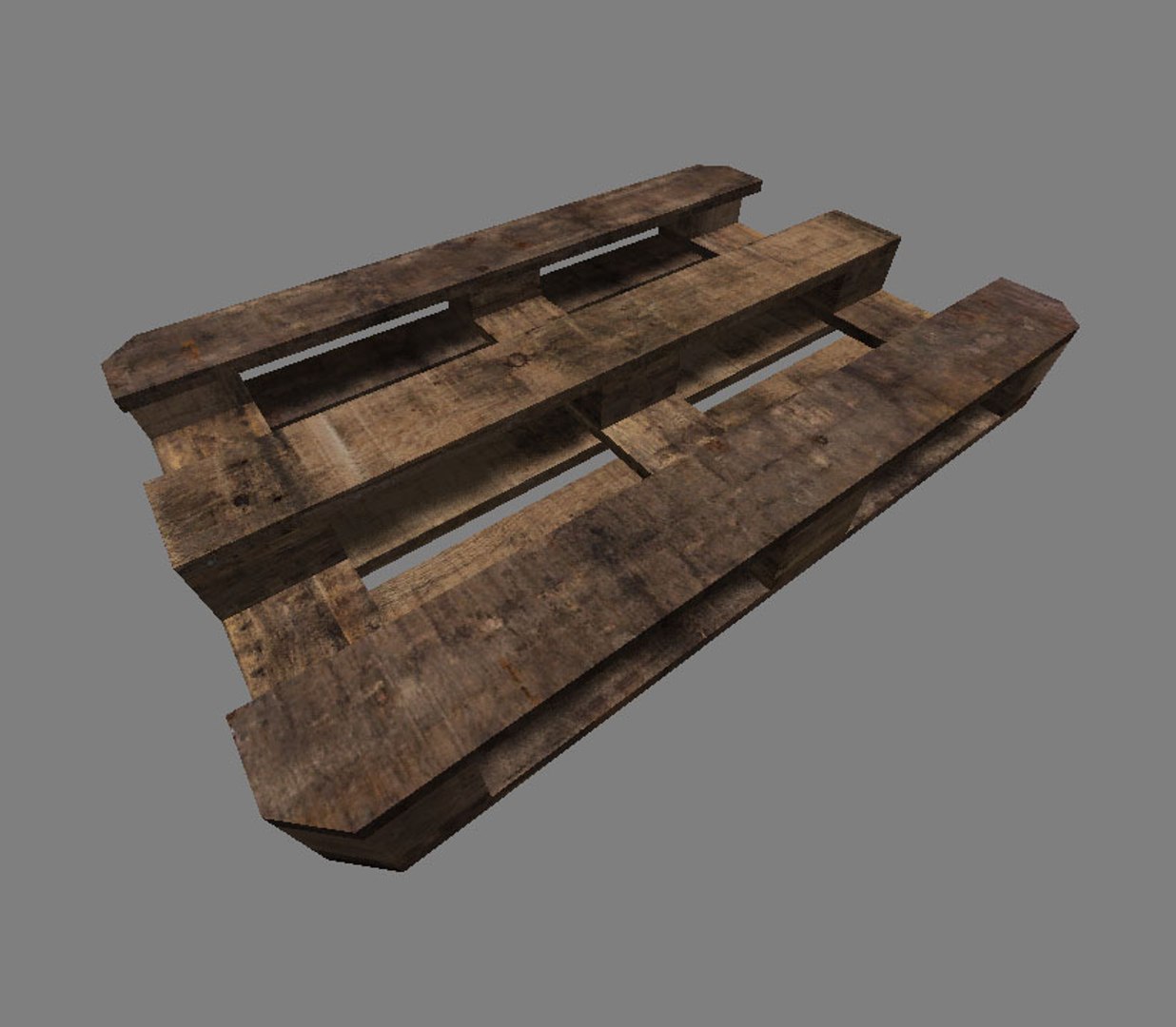 Free Wooden Pallet 3d Model