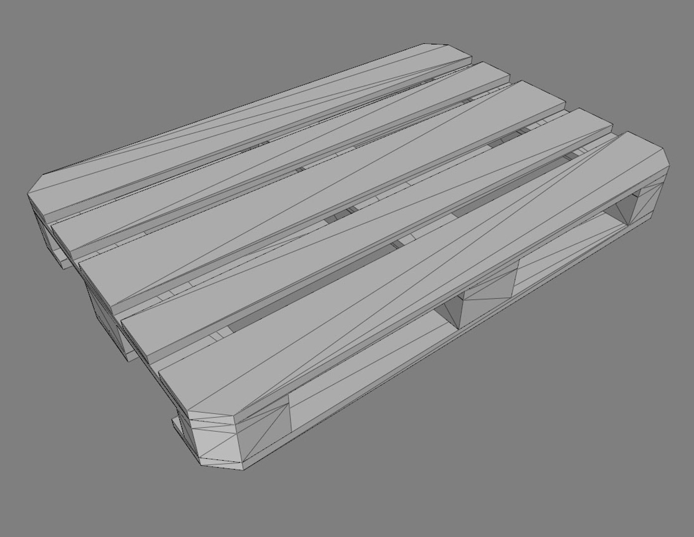 Free Wooden Pallet 3d Model