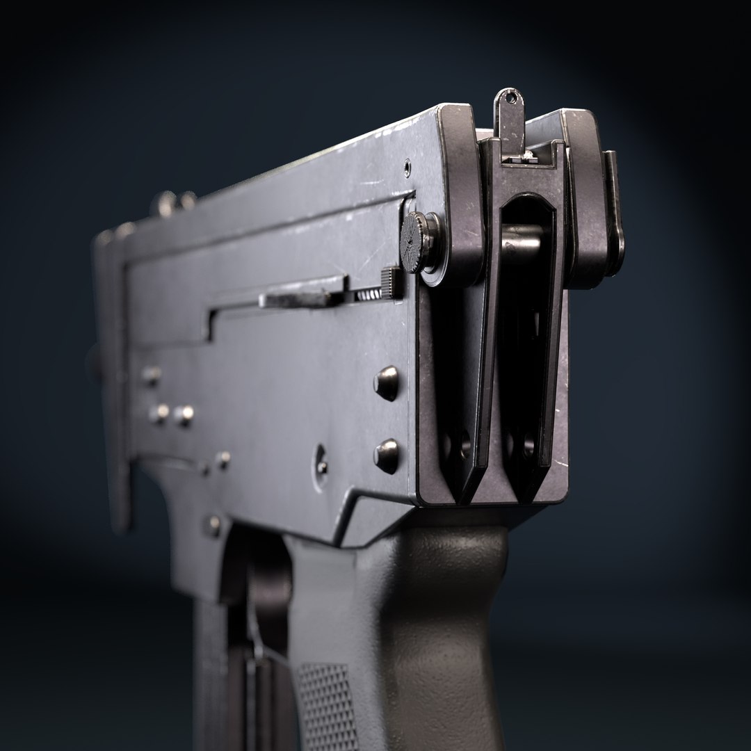 Submachine gun pp-91 kedr 3D - TurboSquid 1345364