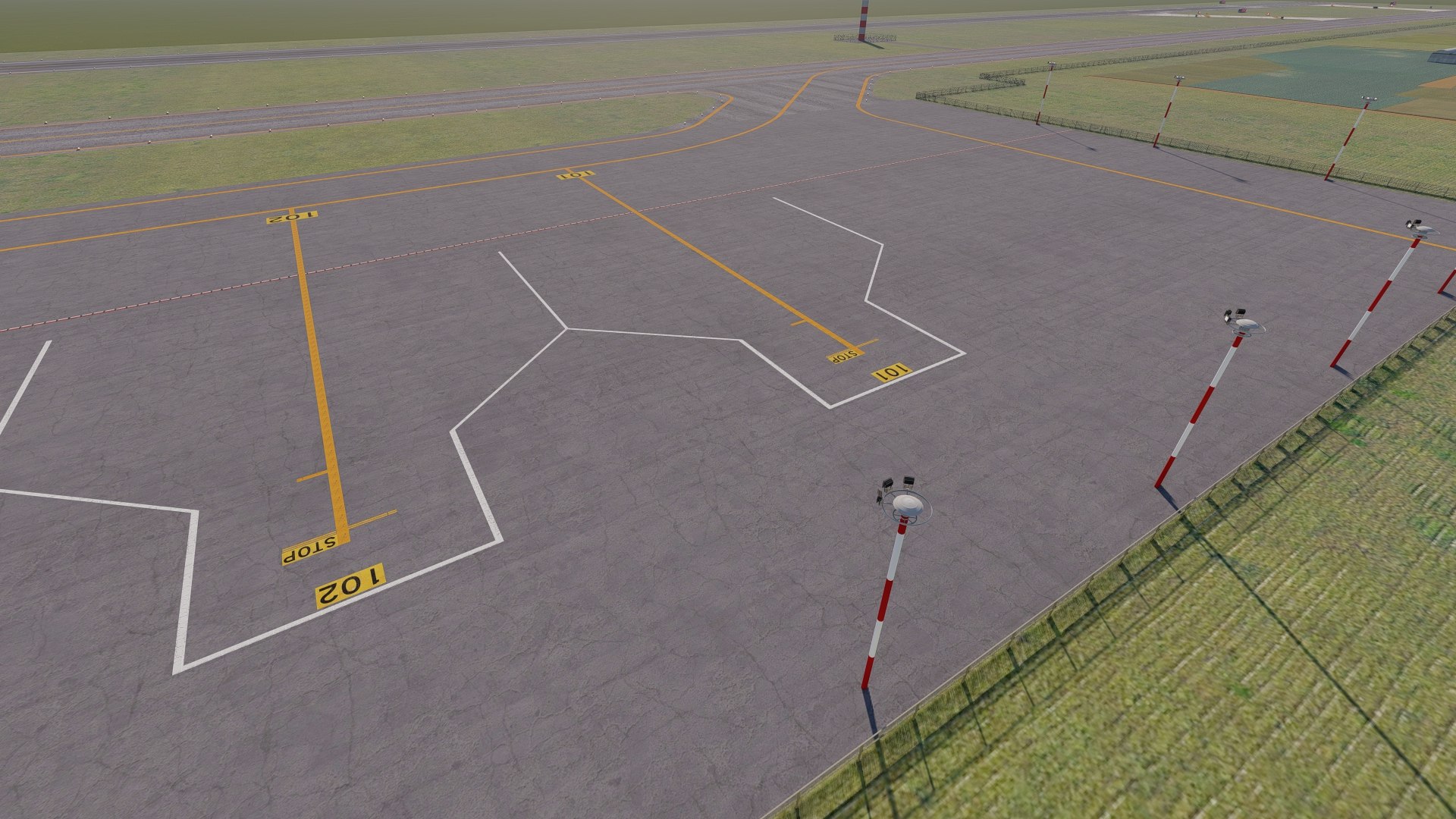 International Airport with Interior and Landscape 3D model - TurboSquid ...