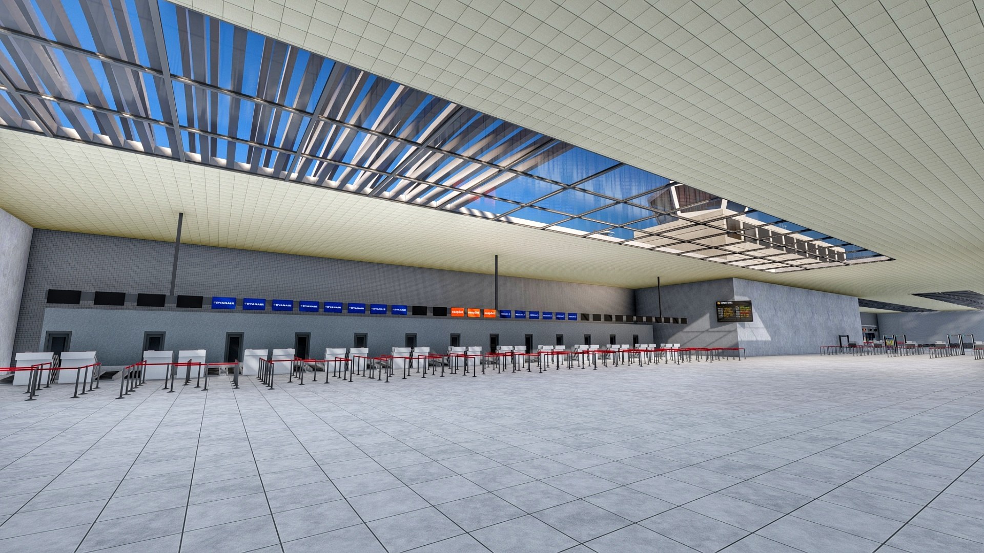 International Airport with Interior and Landscape 3D model - TurboSquid ...