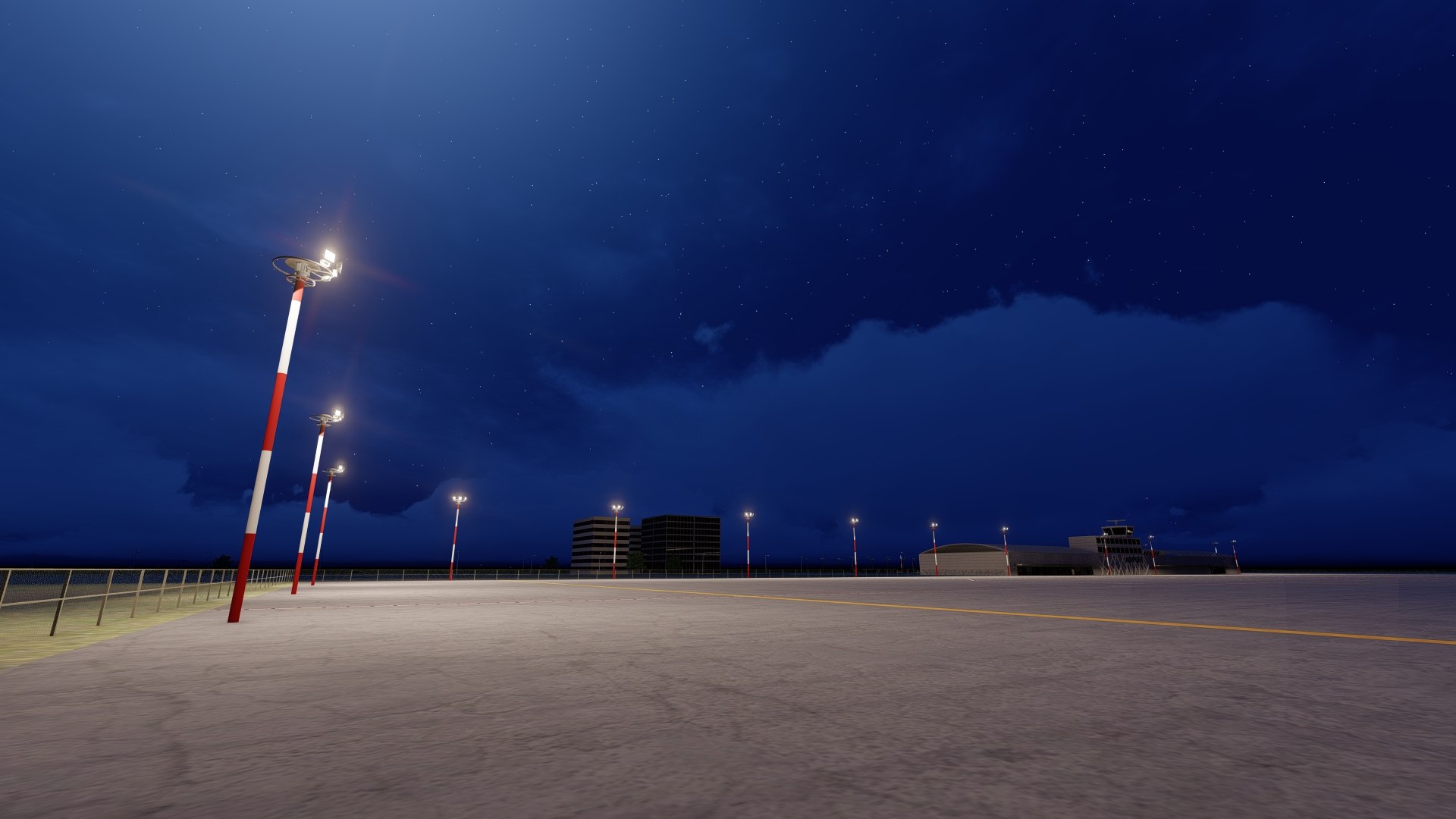 International Airport with Interior and Landscape 3D model - TurboSquid ...