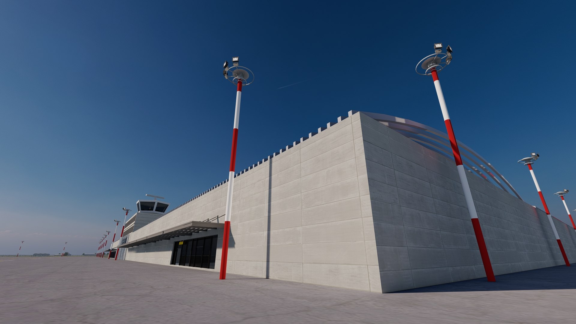 International Airport with Interior and Landscape 3D model - TurboSquid ...