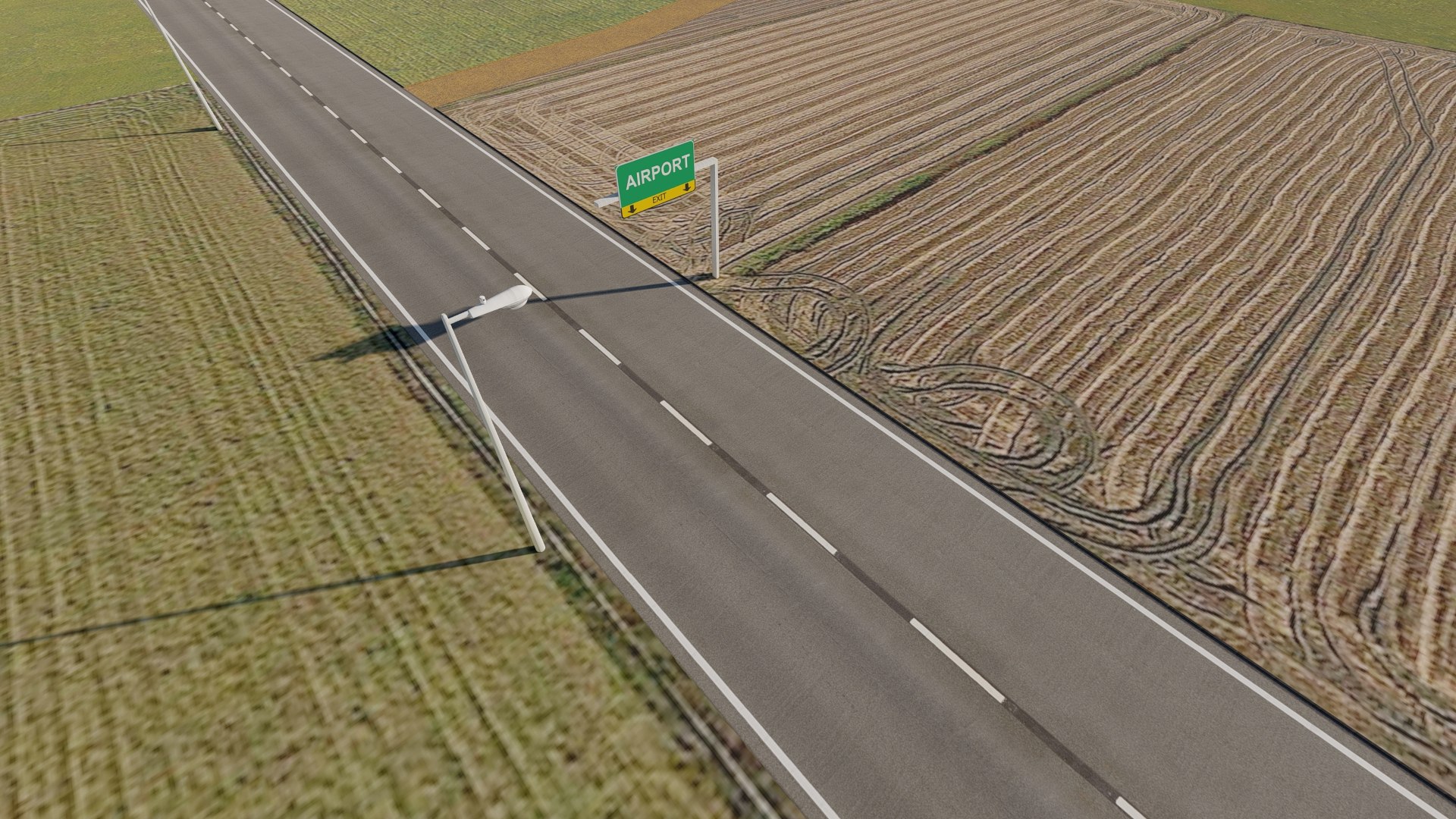 International Airport with Interior and Landscape 3D model - TurboSquid ...