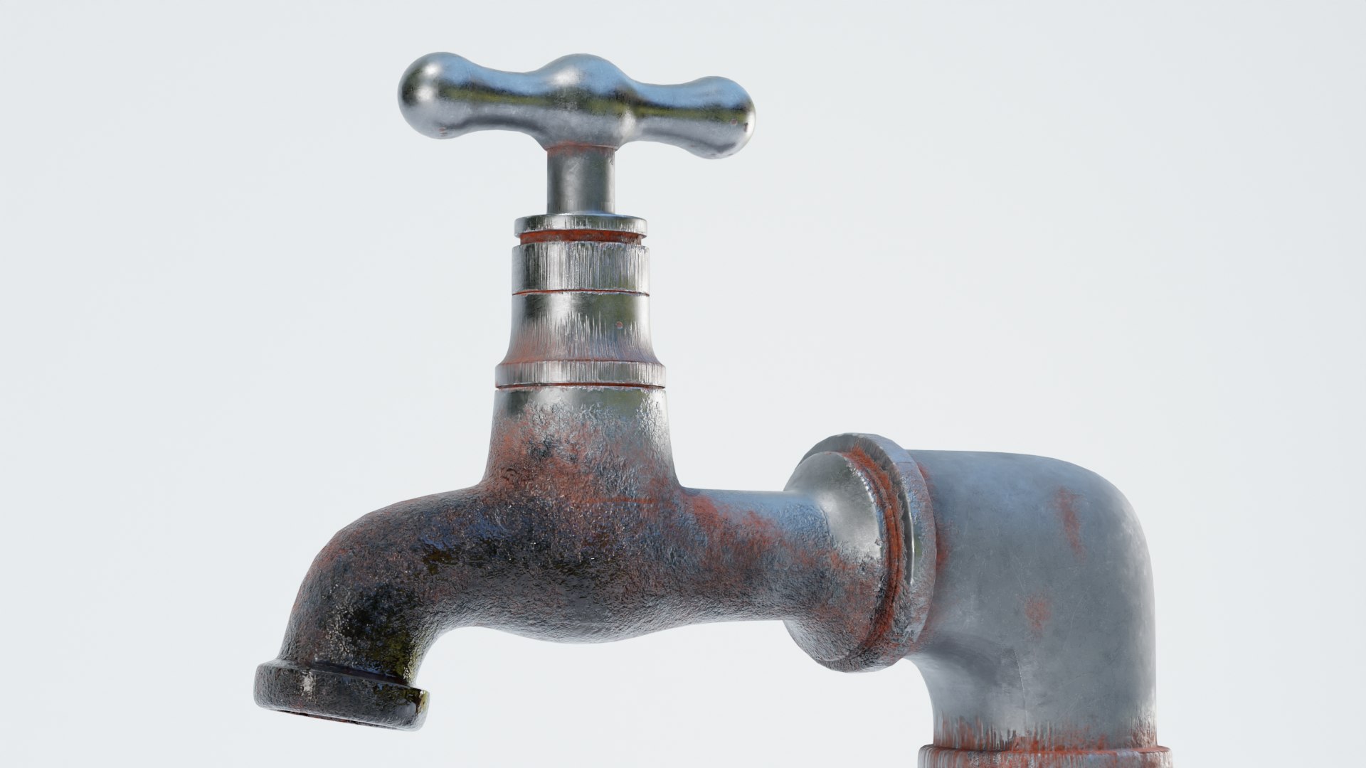 Old Rusty Faucet 3D Model - TurboSquid 1943223