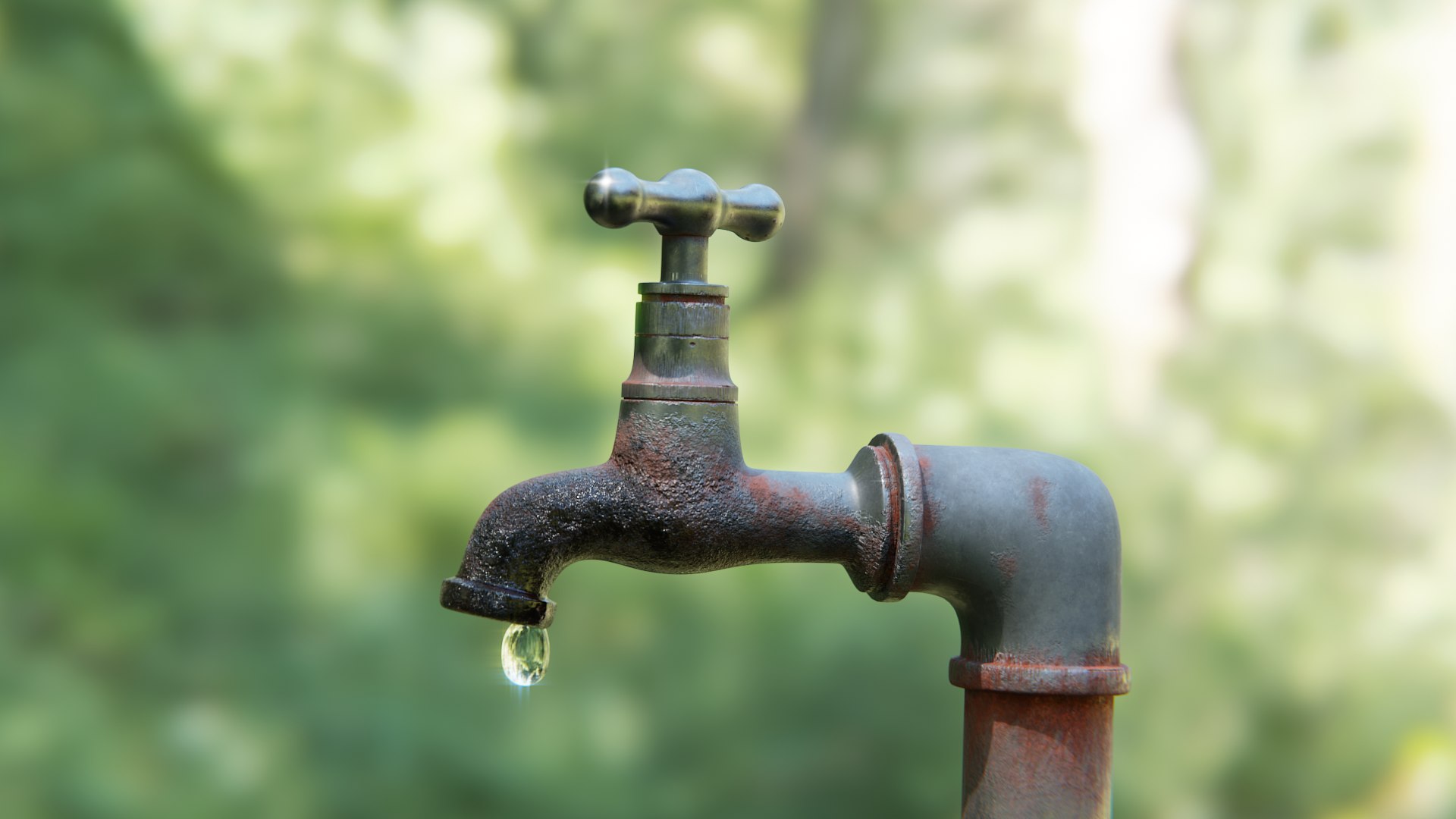 Old Rusty Faucet 3D Model - TurboSquid 1943223