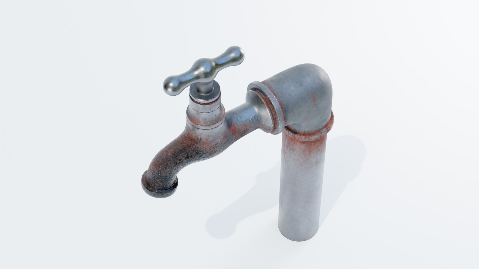 Old Rusty Faucet 3D Model - TurboSquid 1943223