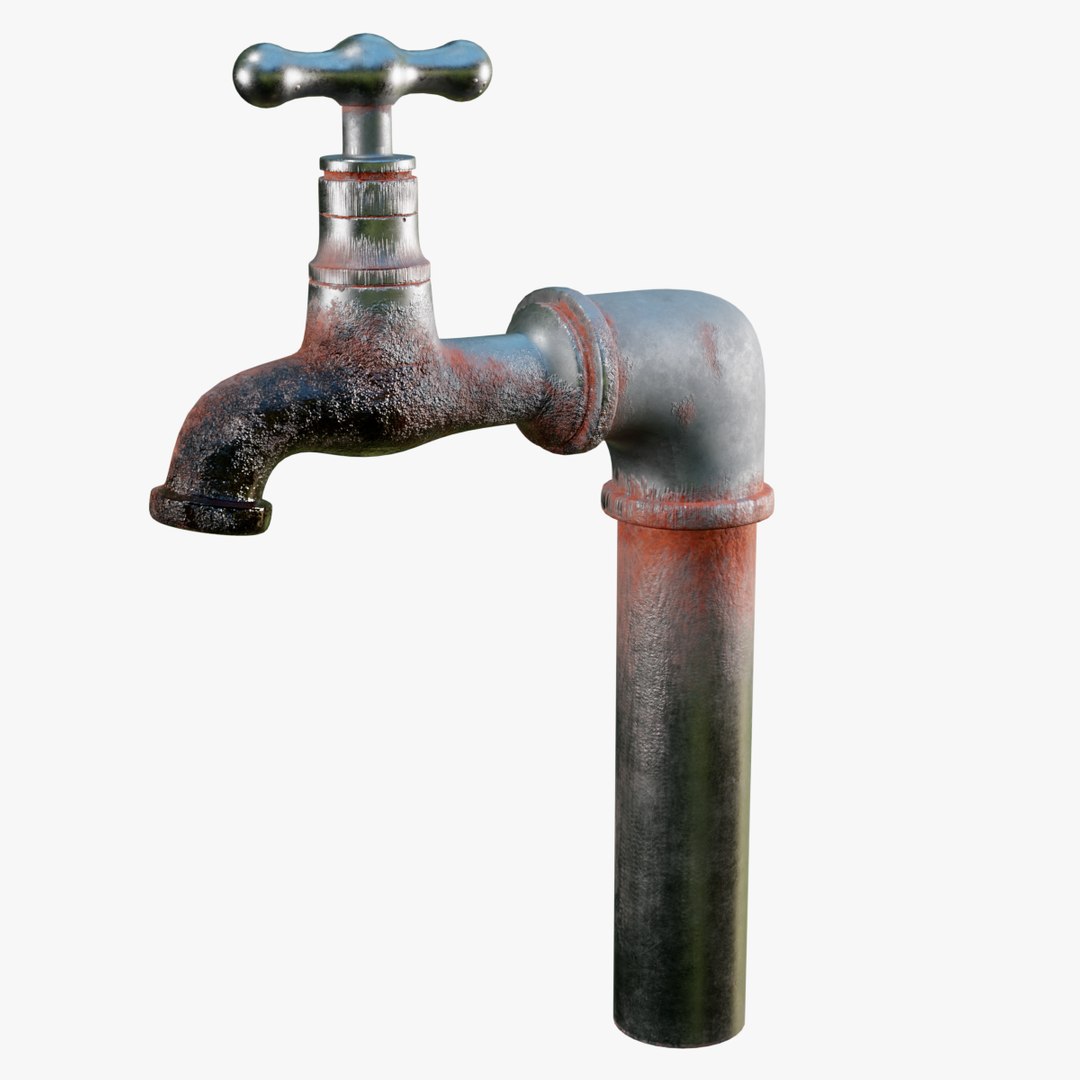 Old Rusty Faucet 3D Model - TurboSquid 1943223