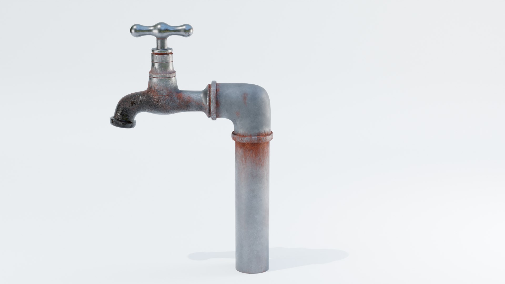 Old Rusty Faucet 3D Model - TurboSquid 1943223