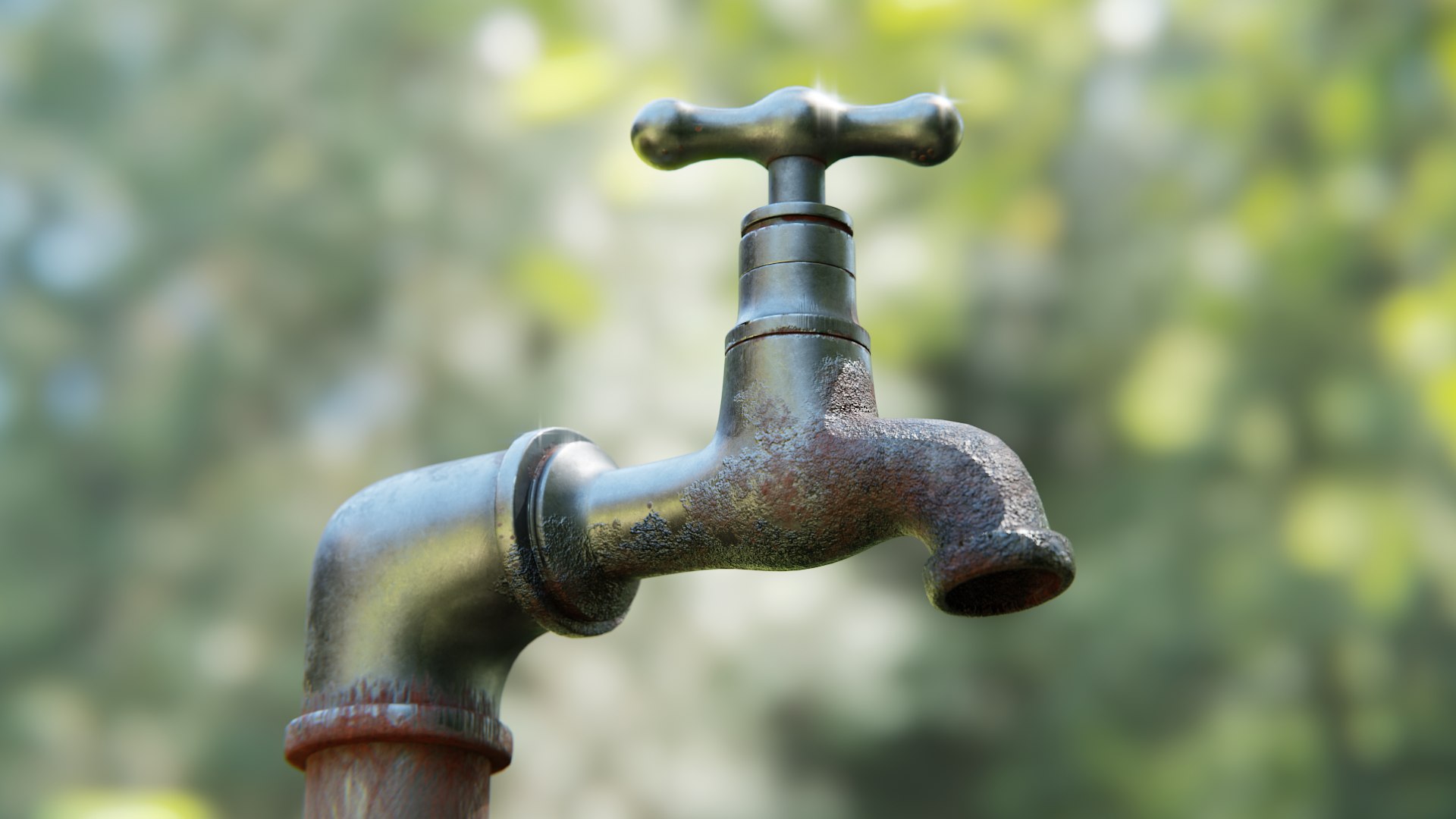 Old Rusty Faucet 3D Model - TurboSquid 1943223