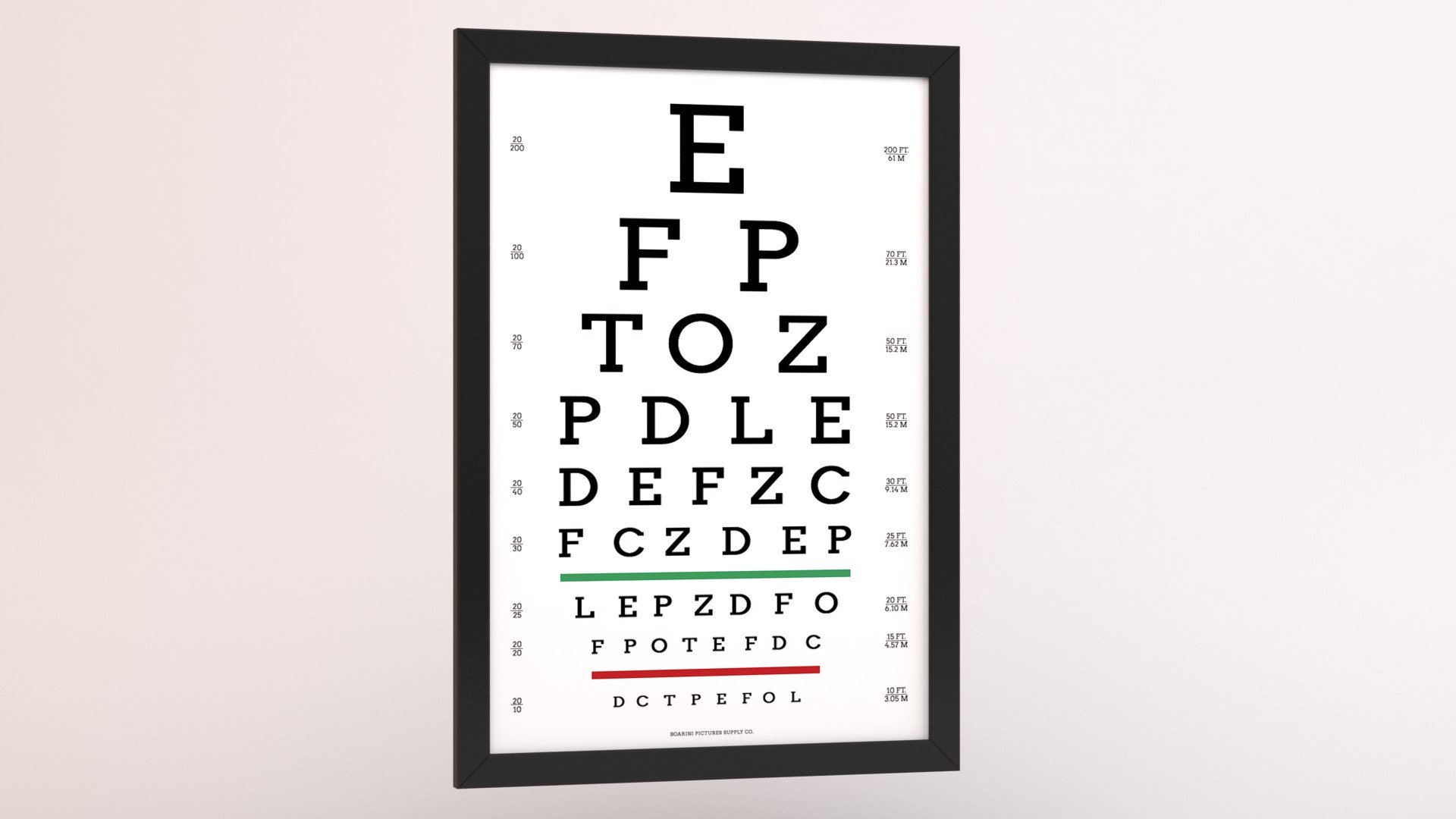 3D Eye Chart - TurboSquid 1513681