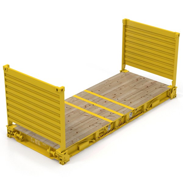 flat rack collapsible container 3d max