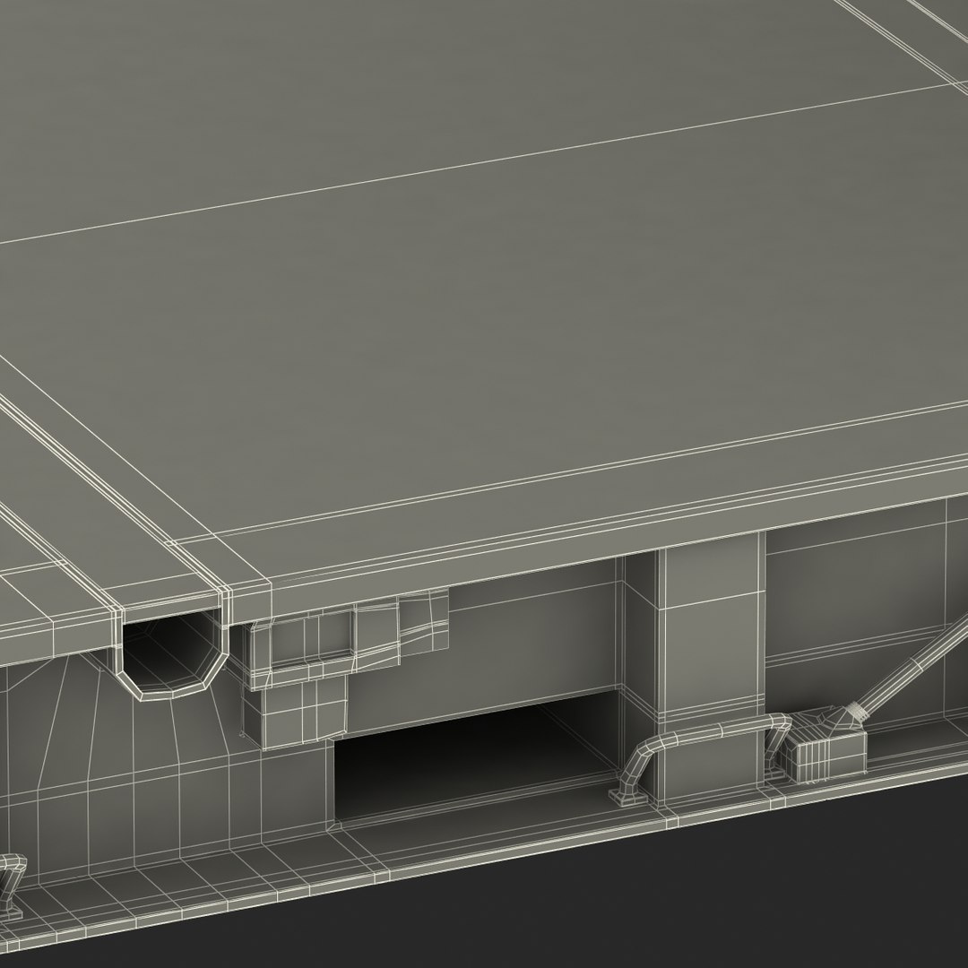 flat rack collapsible container 3d max