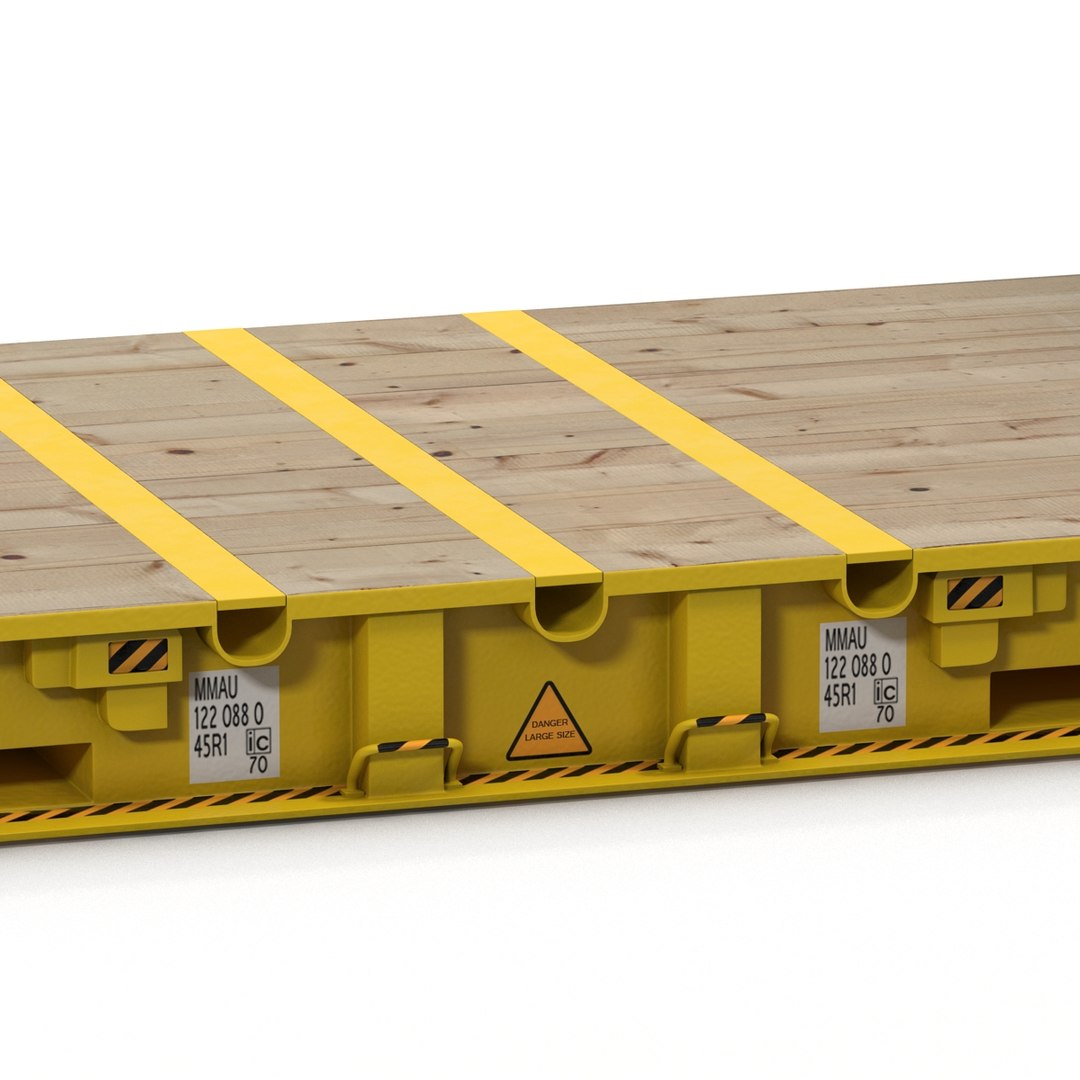 flat rack collapsible container 3d max