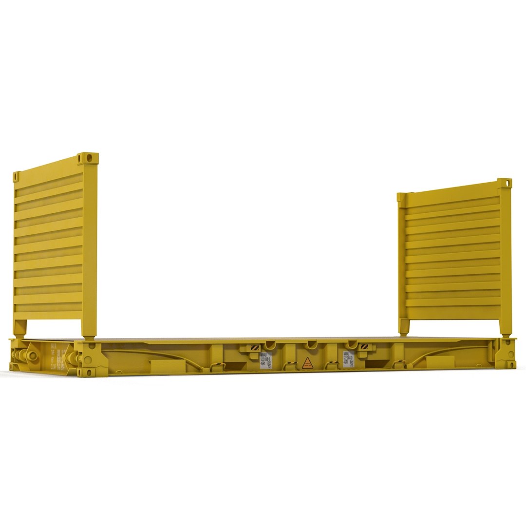 Flat Rack Collapsible Container 3d Max