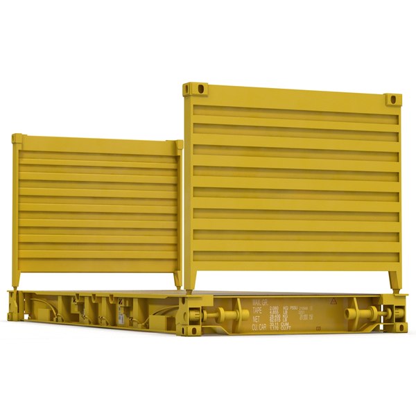 flat rack collapsible container 3d max