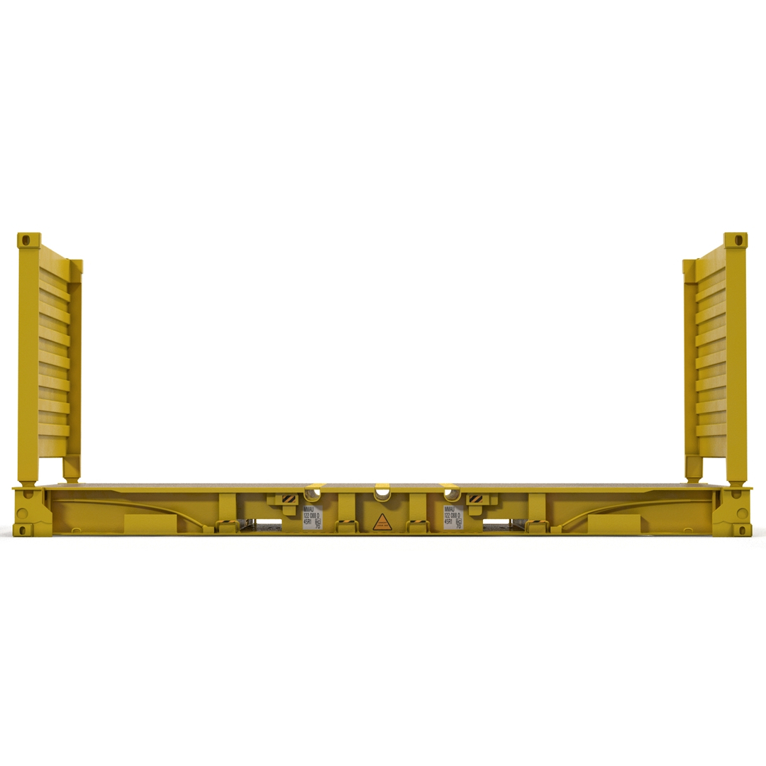 flat rack collapsible container 3d max