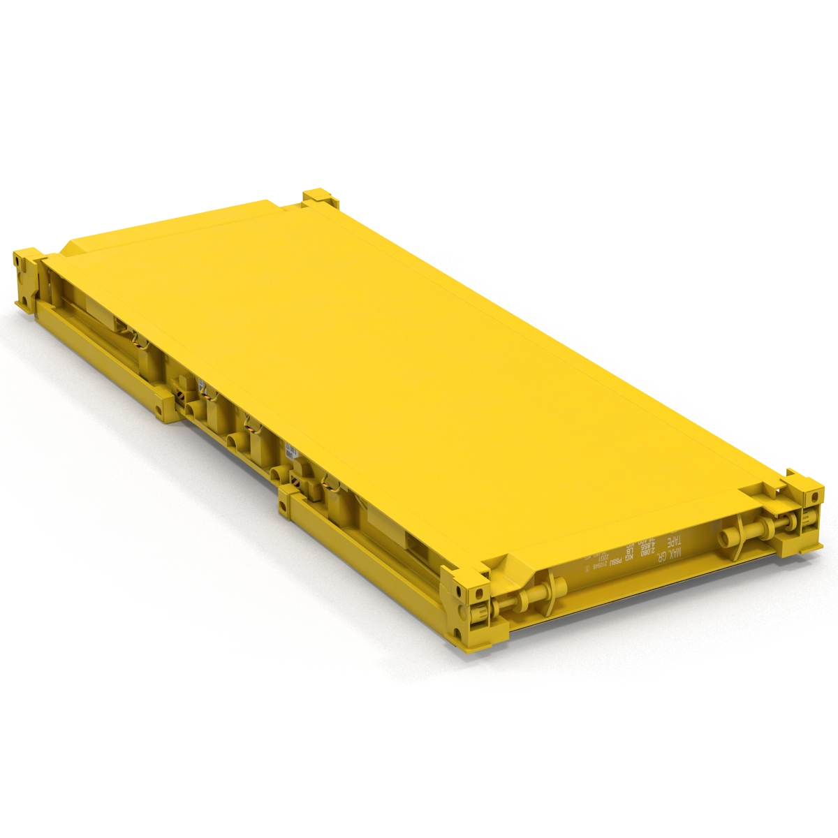 flat rack collapsible container 3d max