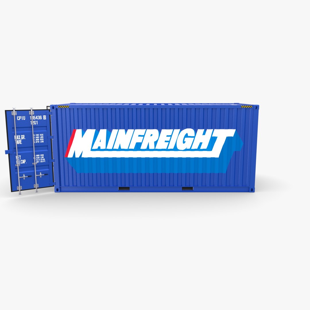 20ft Shipping Container Mainfreight Model - TurboSquid 1835841