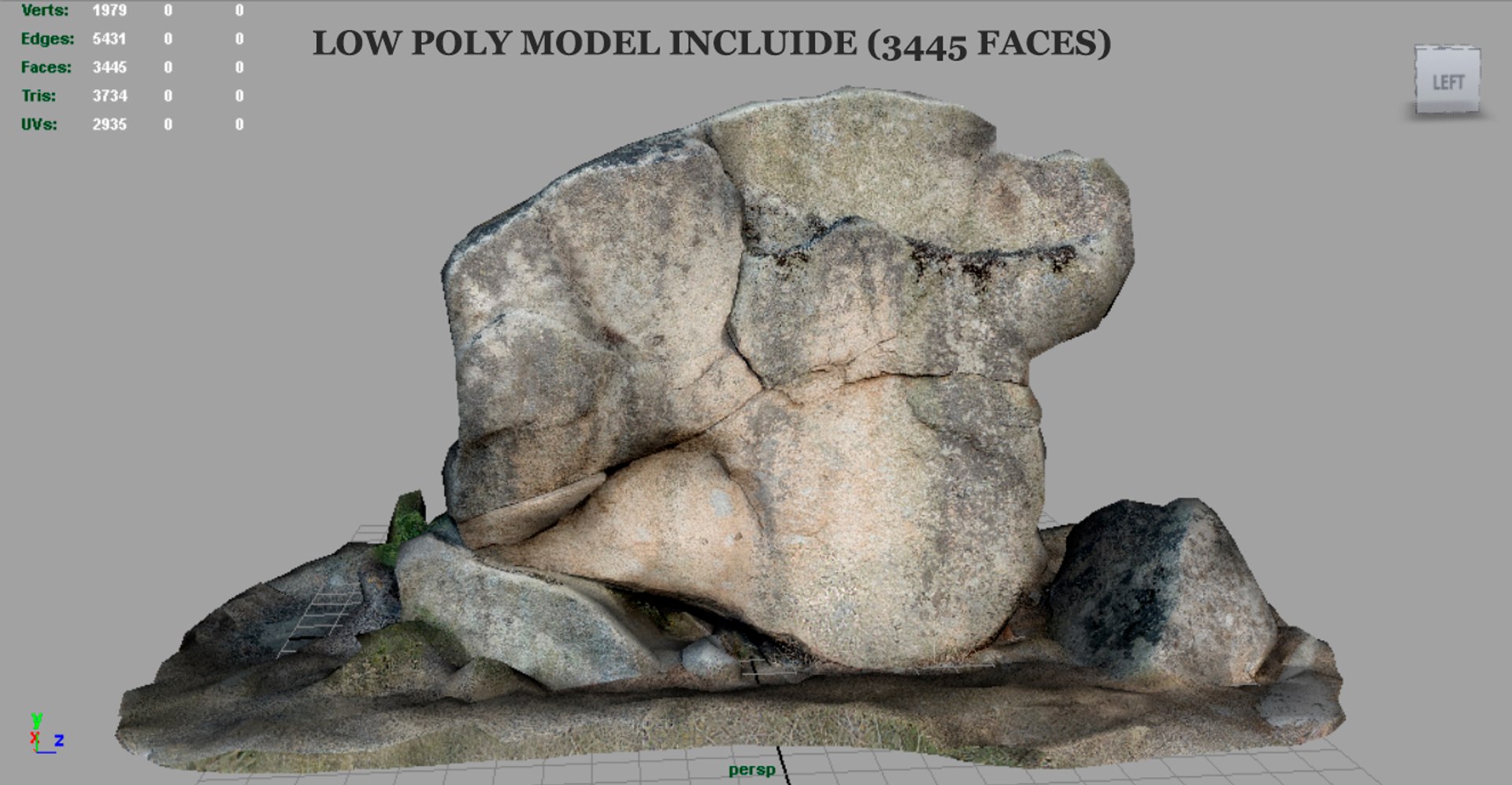 Realistic rock model - TurboSquid 1194952