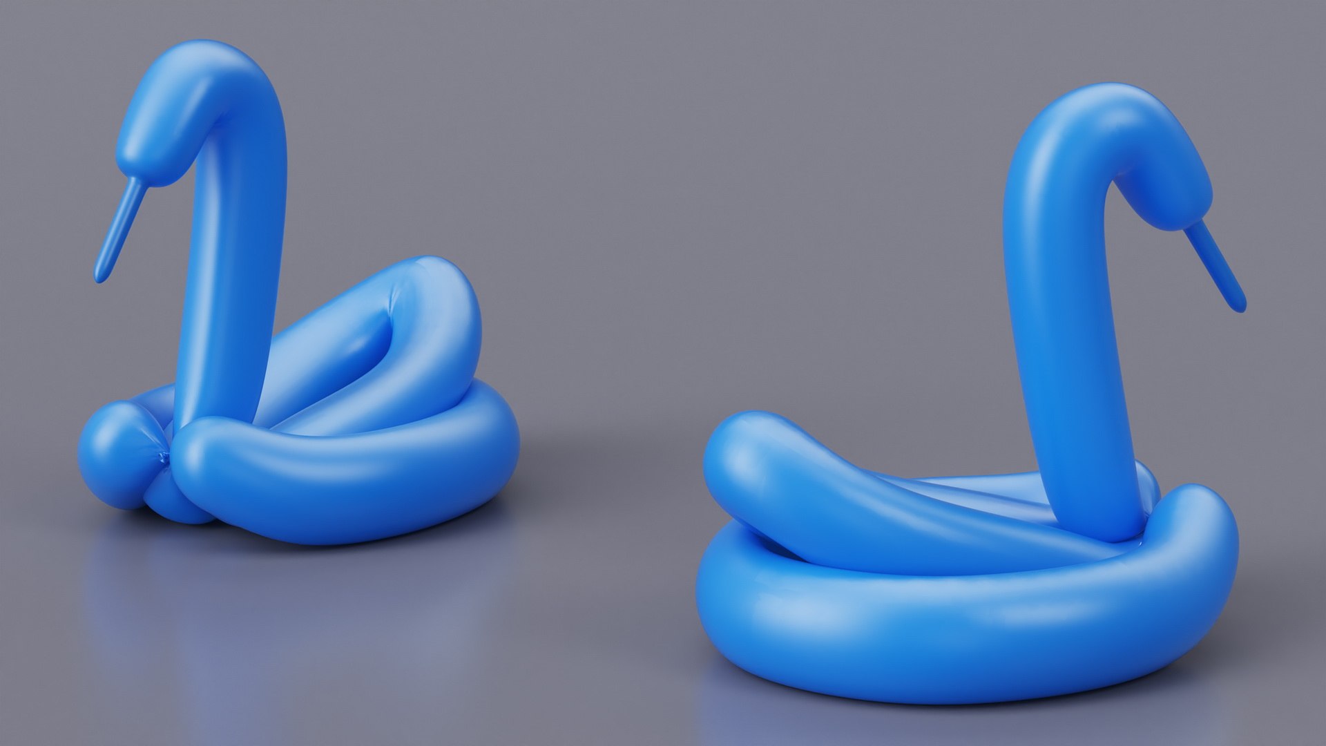 Balloon Animal Swan 3D Model - TurboSquid 2302357