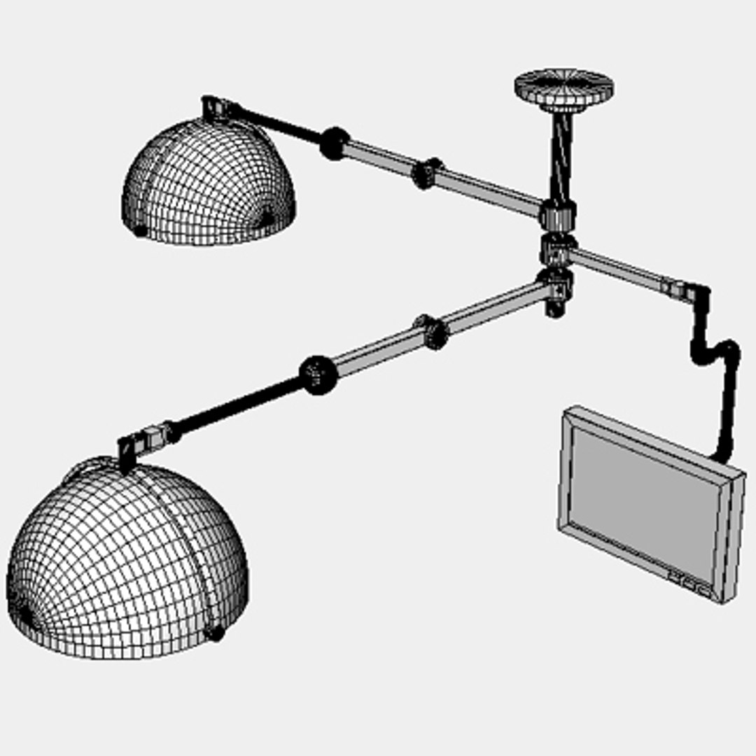 operation room lamp 3d model