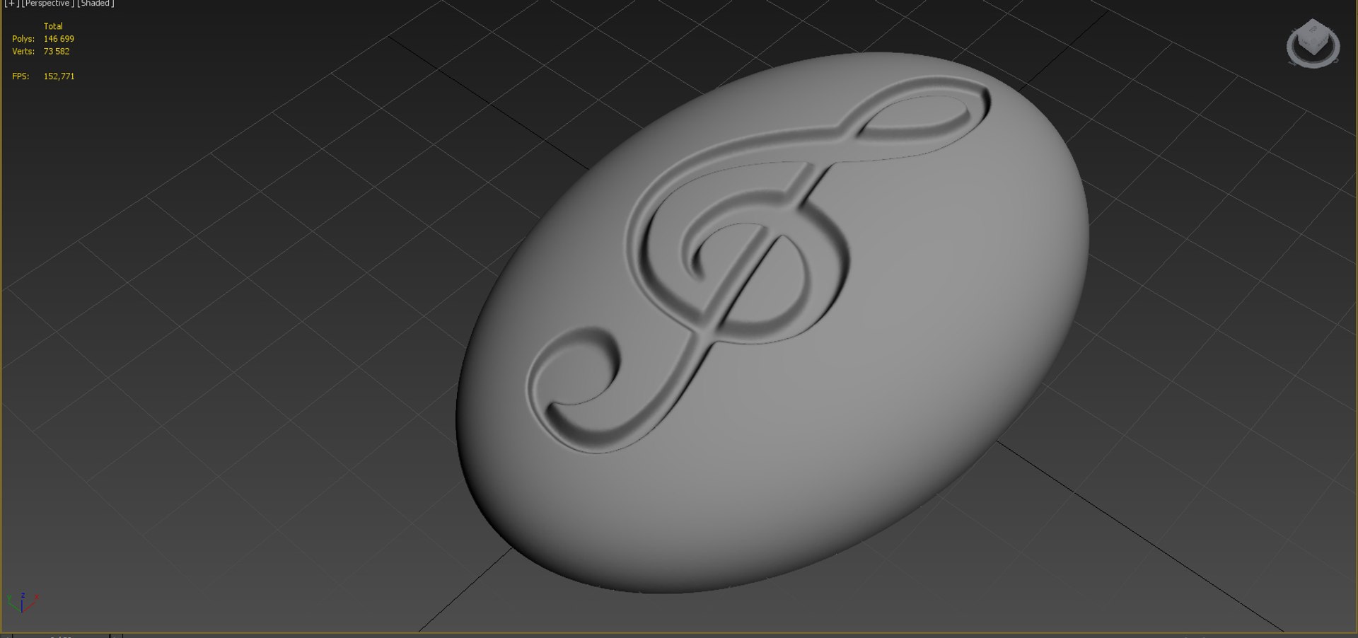 3D Treble Clef Model - TurboSquid 1362473