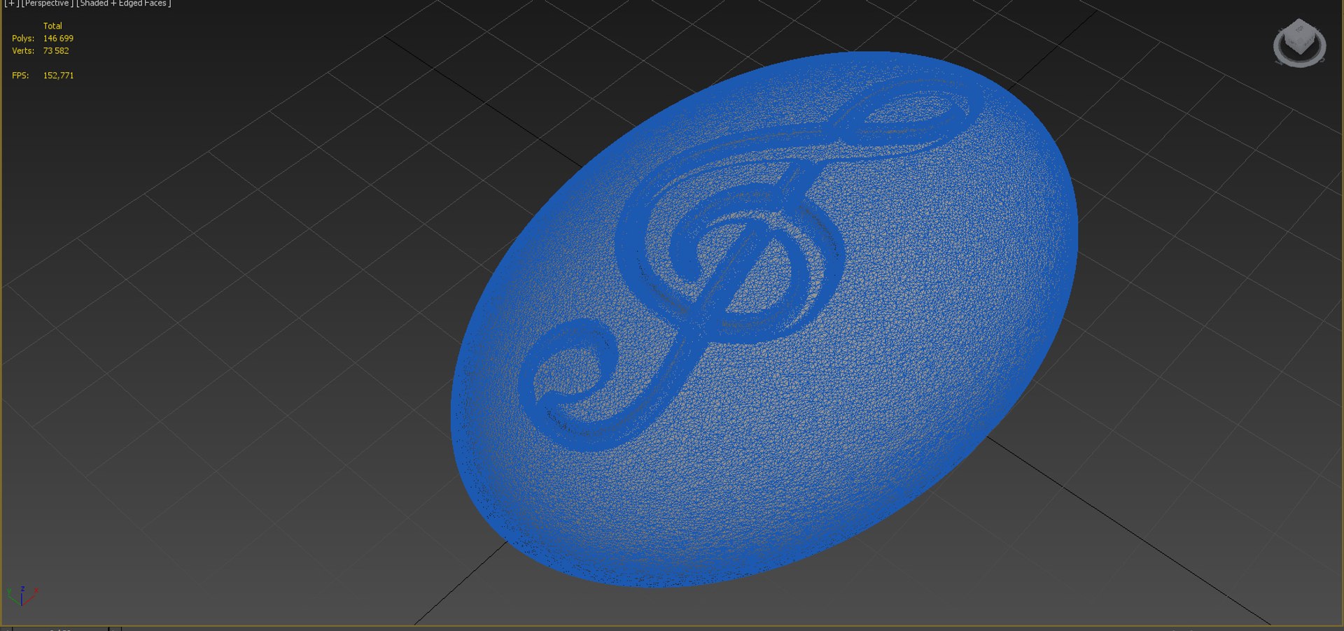 3D Treble Clef Model - TurboSquid 1362473
