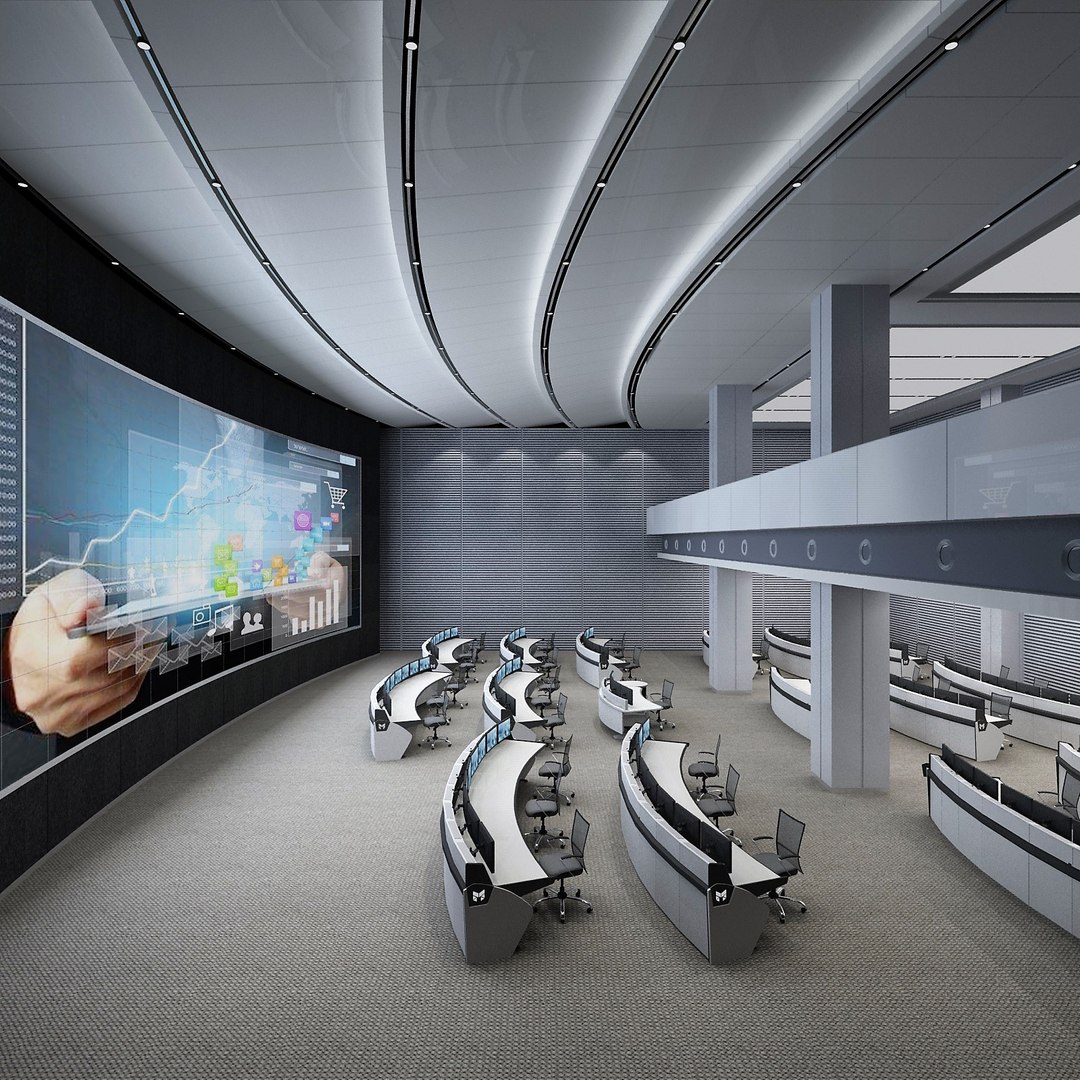 modelo 3d Big Data Monitoring Center - TurboSquid 1972649