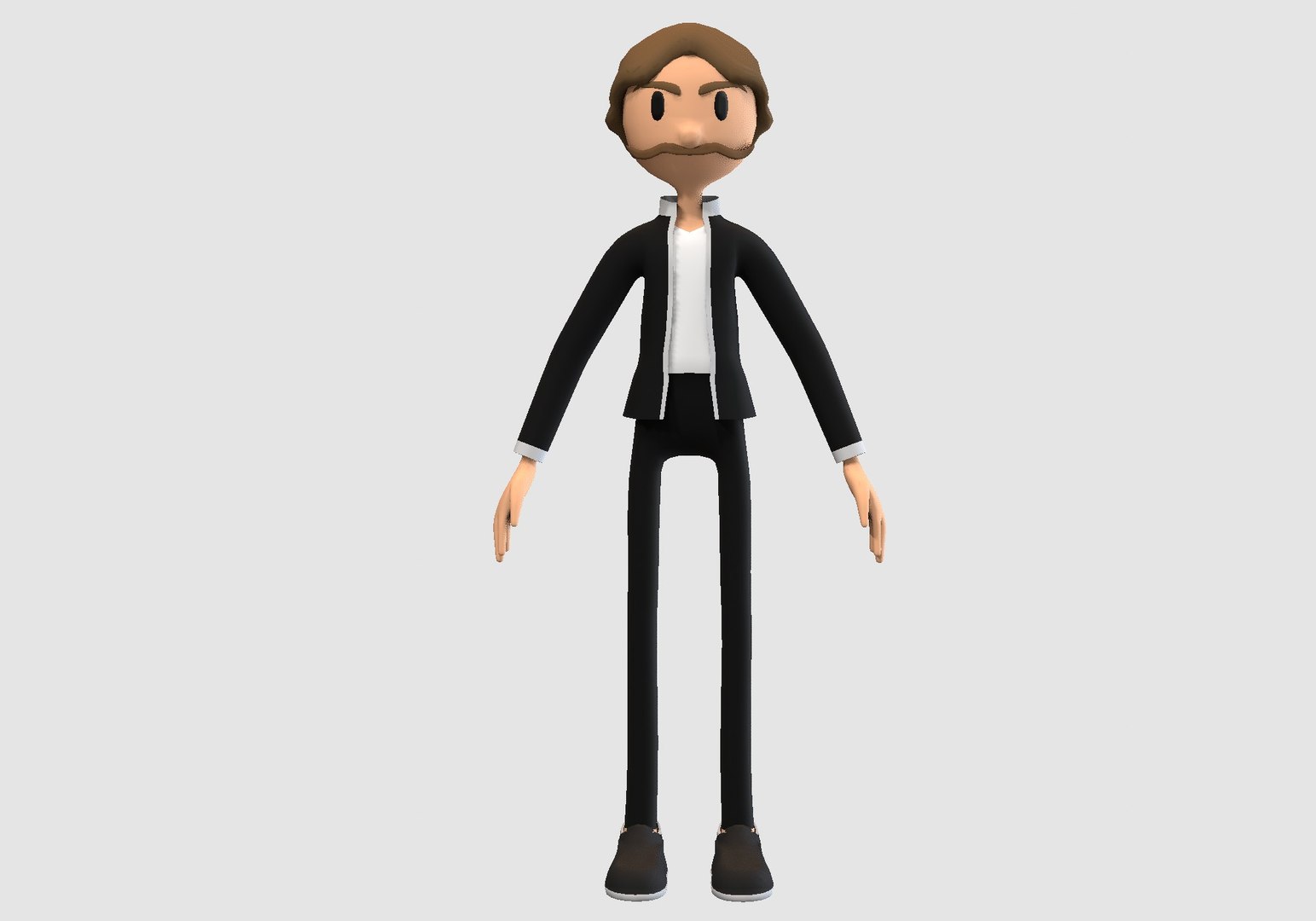 Classic Cartoon Man 3D Model - TurboSquid 1913610