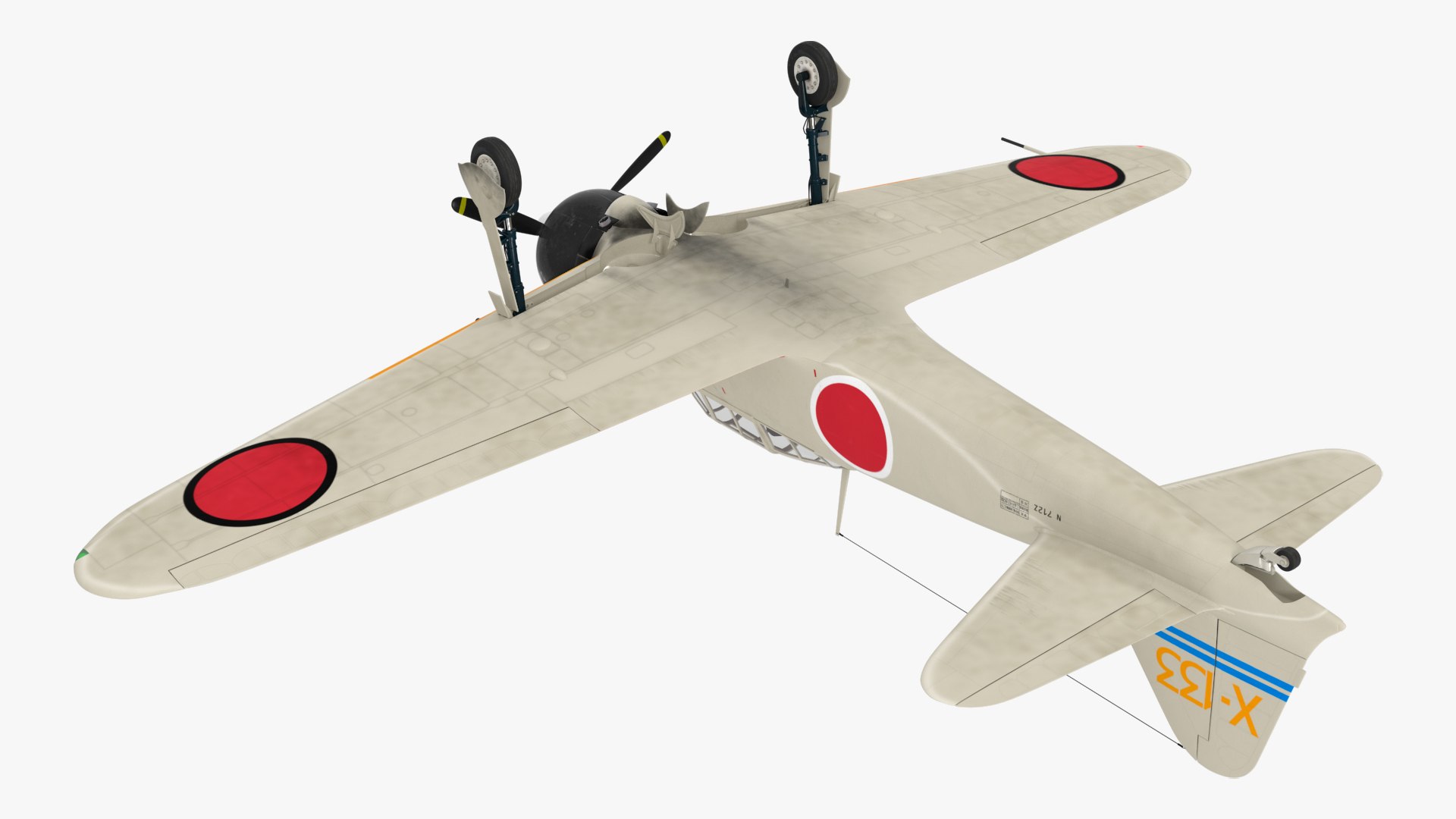 3D Mitsubishi A6M Zero Zeke Model - TurboSquid 2292217