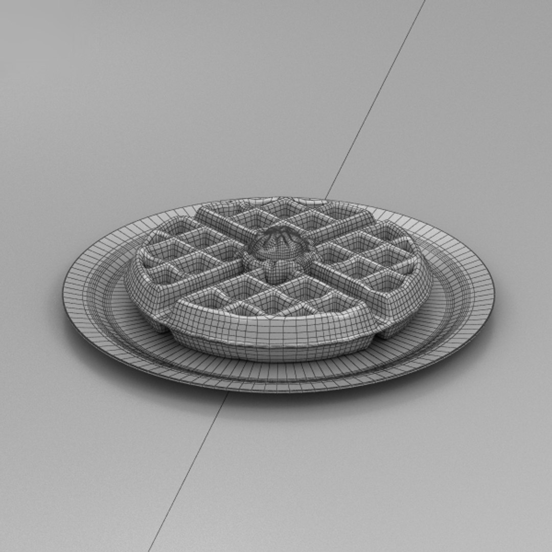 Waffle Food 3D Model - TurboSquid 1373334