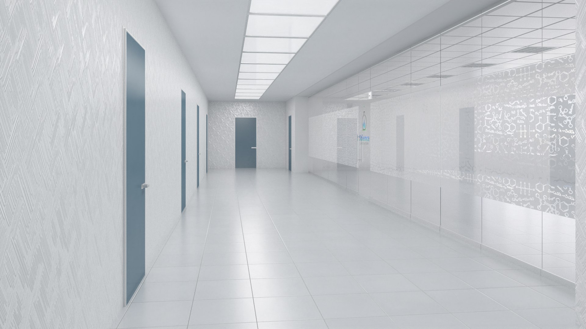 3D Empty Base Laboratory Interior 1 - TurboSquid 2012167