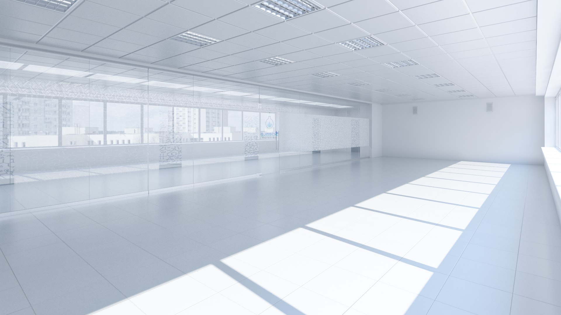 3D Empty Base Laboratory Interior 1 - TurboSquid 2012167