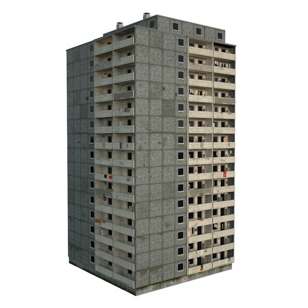 3D panel building - TurboSquid 1157795