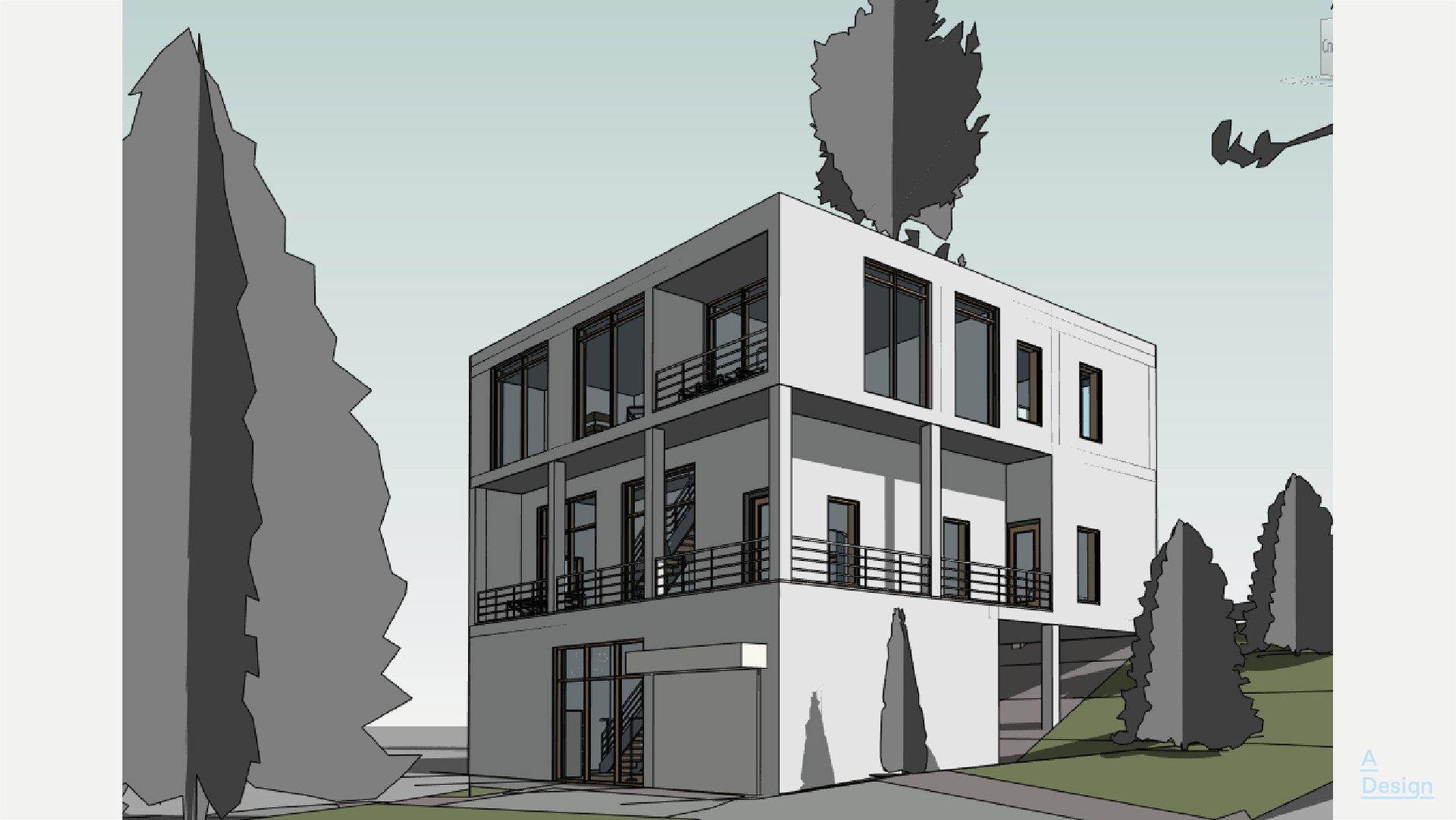 3D Small House - Revit Model - TurboSquid 2017783