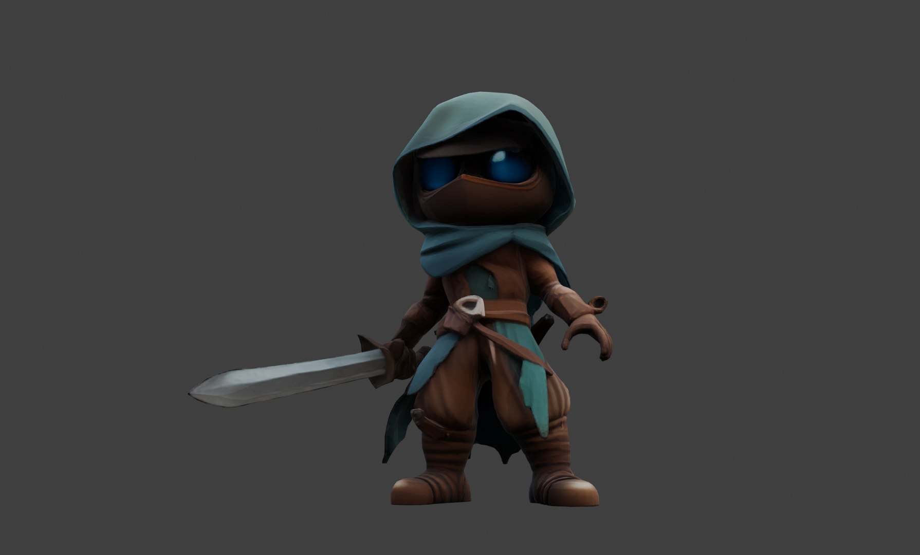 Stealth Assassin Chibi Character 3D - TurboSquid 2327838