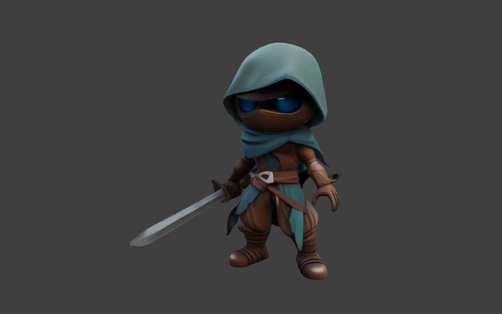 Stealth Assassin Chibi Character 3D - TurboSquid 2327838
