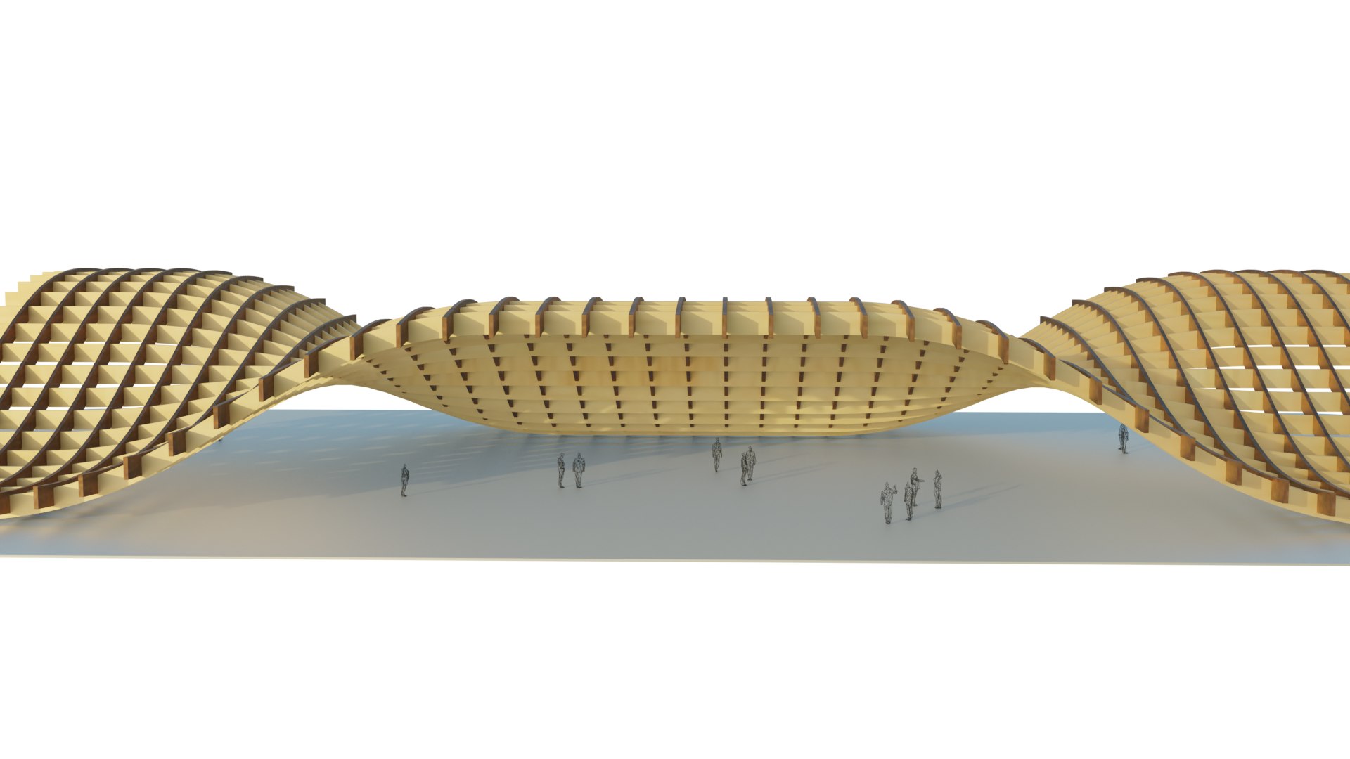 Waffle Wavy Structure 3D model - TurboSquid 2159501