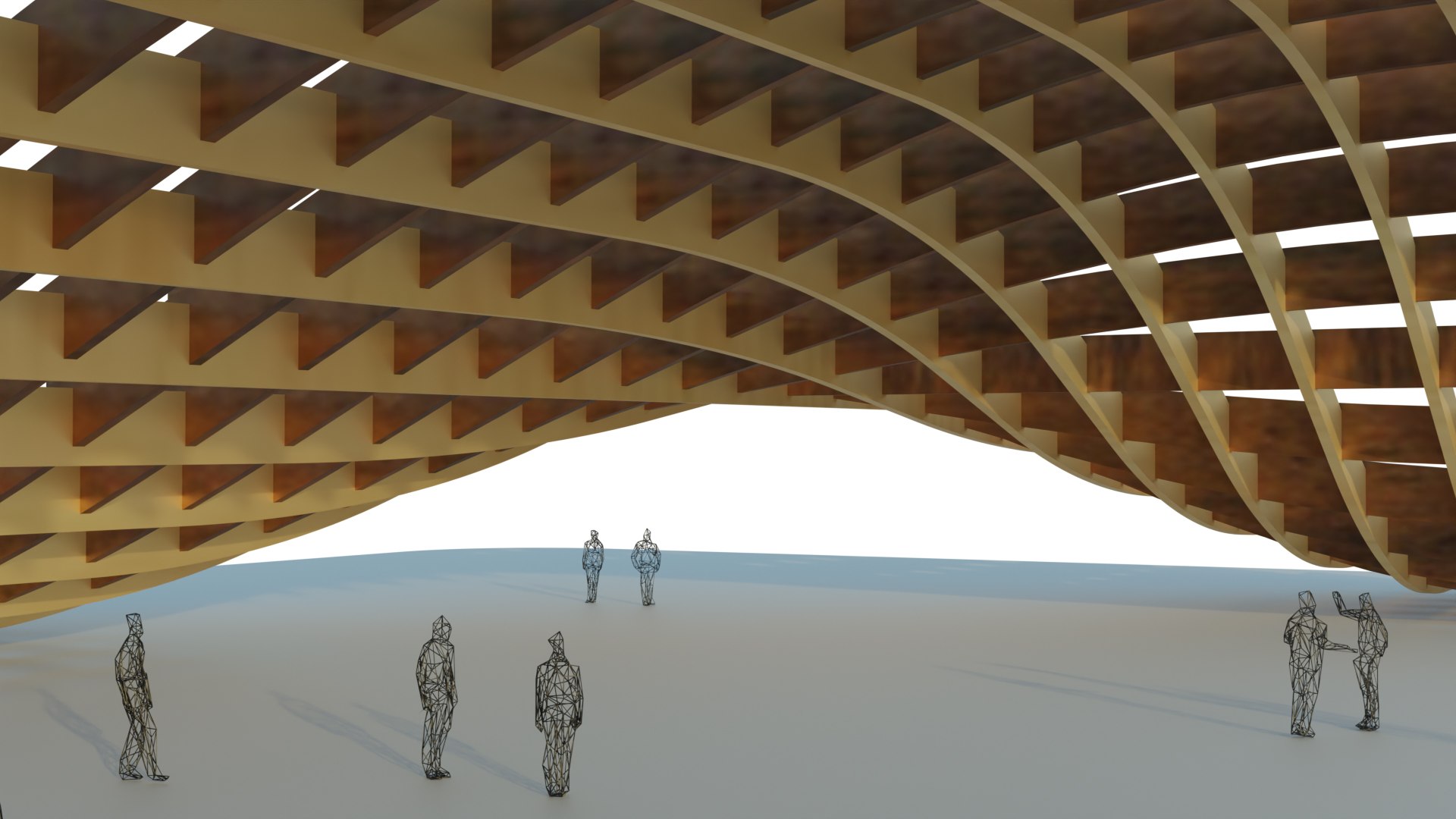 Waffle Wavy Structure 3D model - TurboSquid 2159501