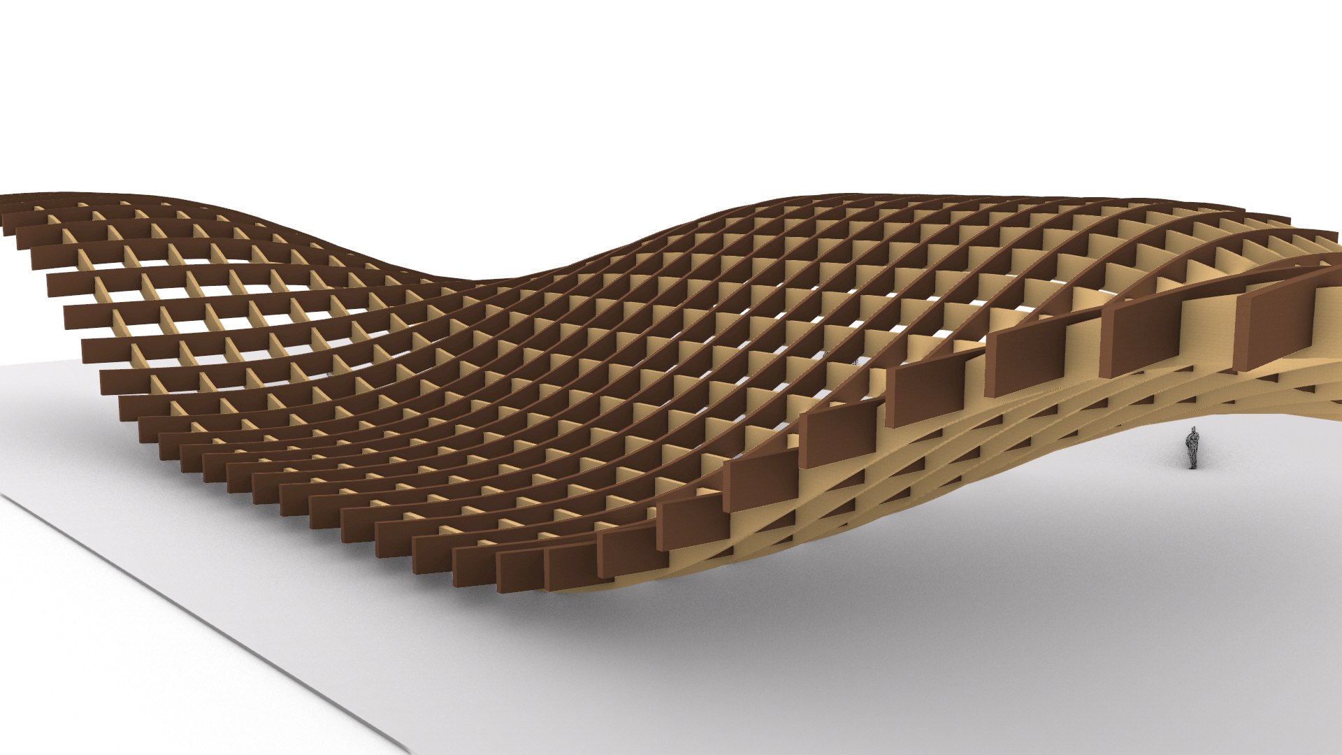 Waffle Wavy Structure 3D model - TurboSquid 2159501
