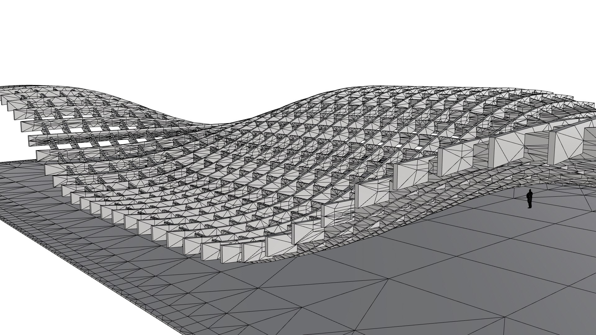 Waffle Wavy Structure 3D model - TurboSquid 2159501