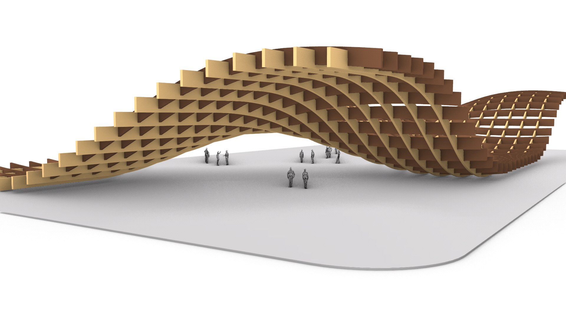 Waffle Wavy Structure 3D model - TurboSquid 2159501